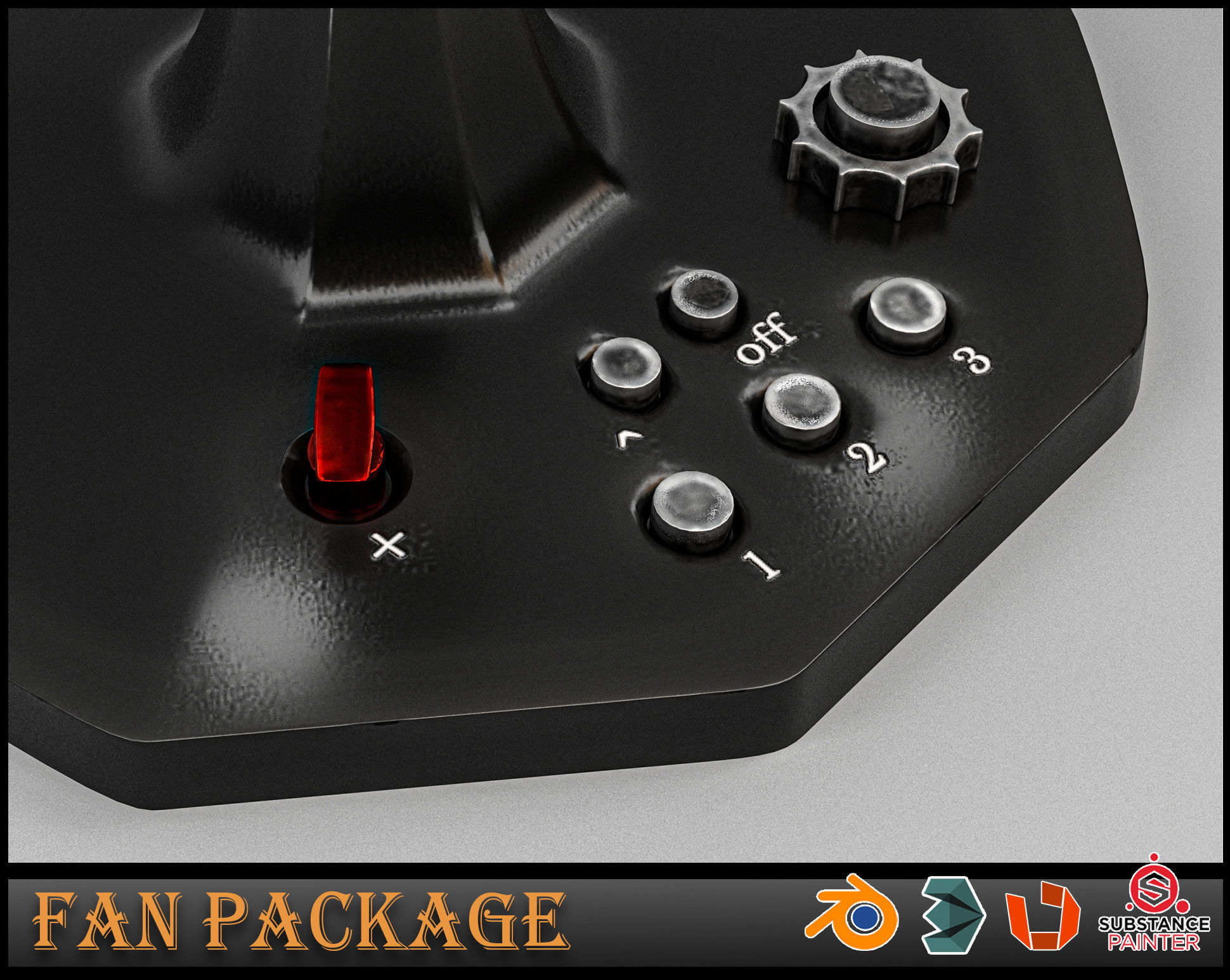 Fan Package 3D model | CGTrader