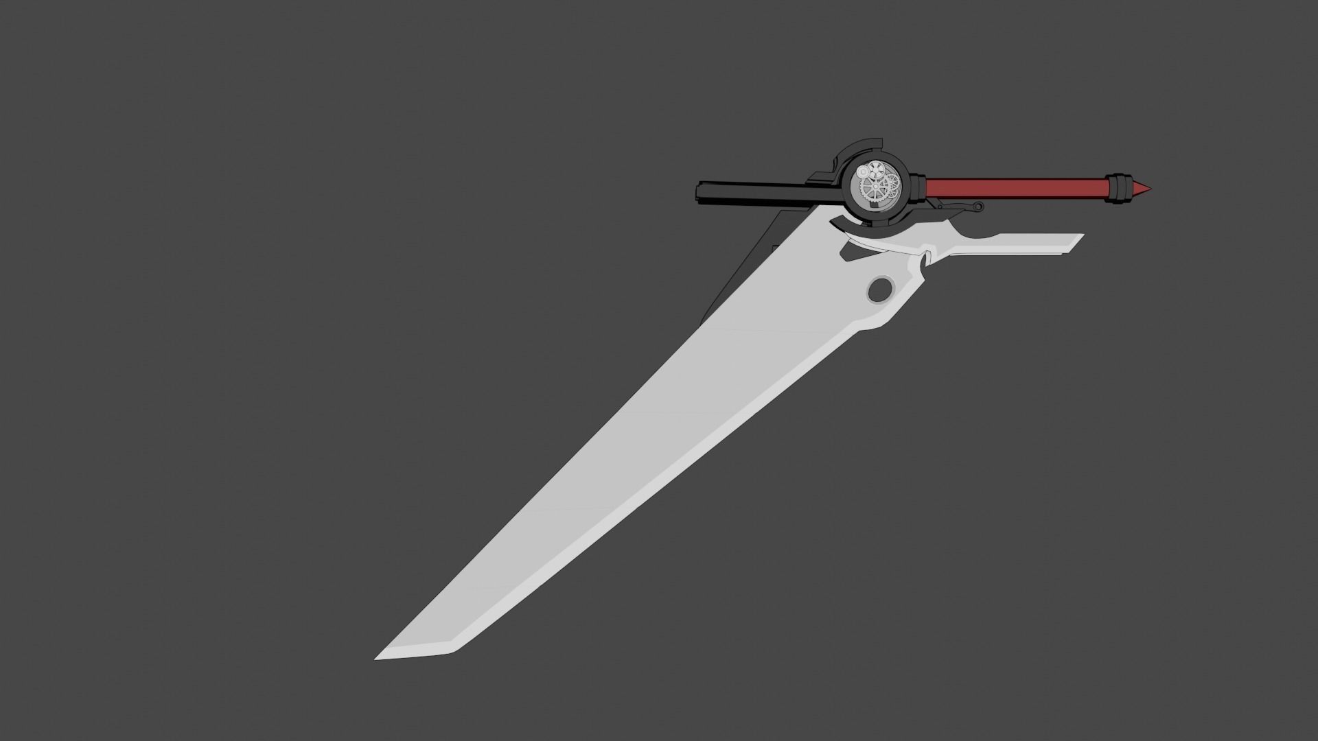 Harbinger sword 3D model rigged | CGTrader