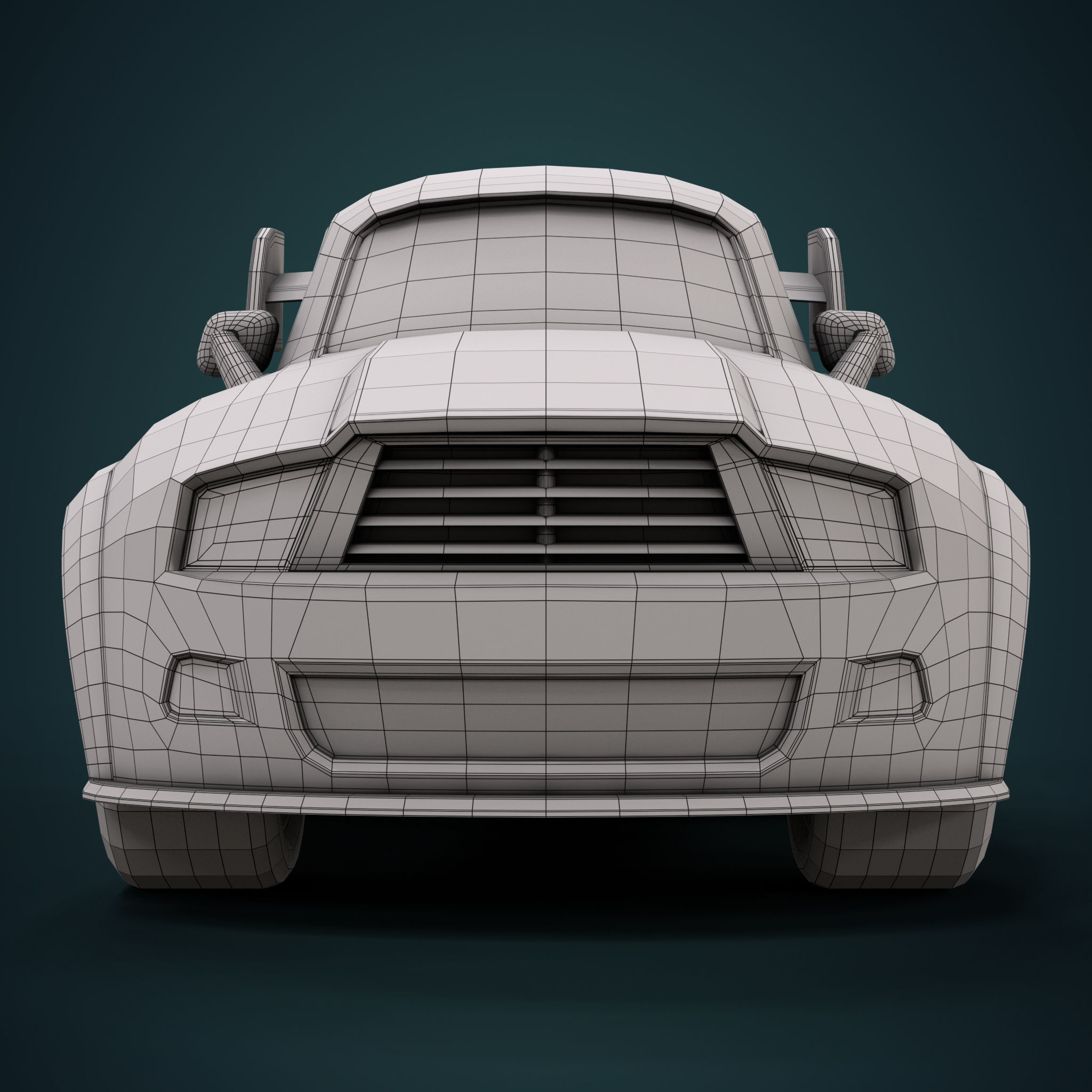 3D model Cartoon Car VR / AR / low-poly | CGTrader