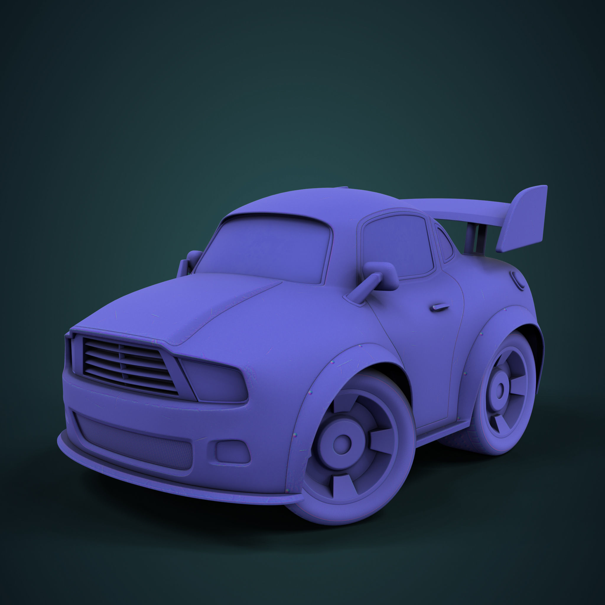 3D model Cartoon Car VR / AR / low-poly | CGTrader