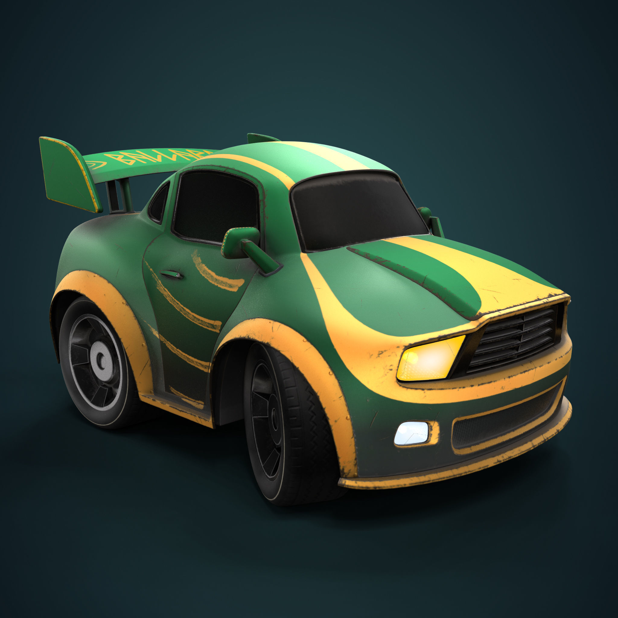 3D model Cartoon Car VR / AR / low-poly | CGTrader