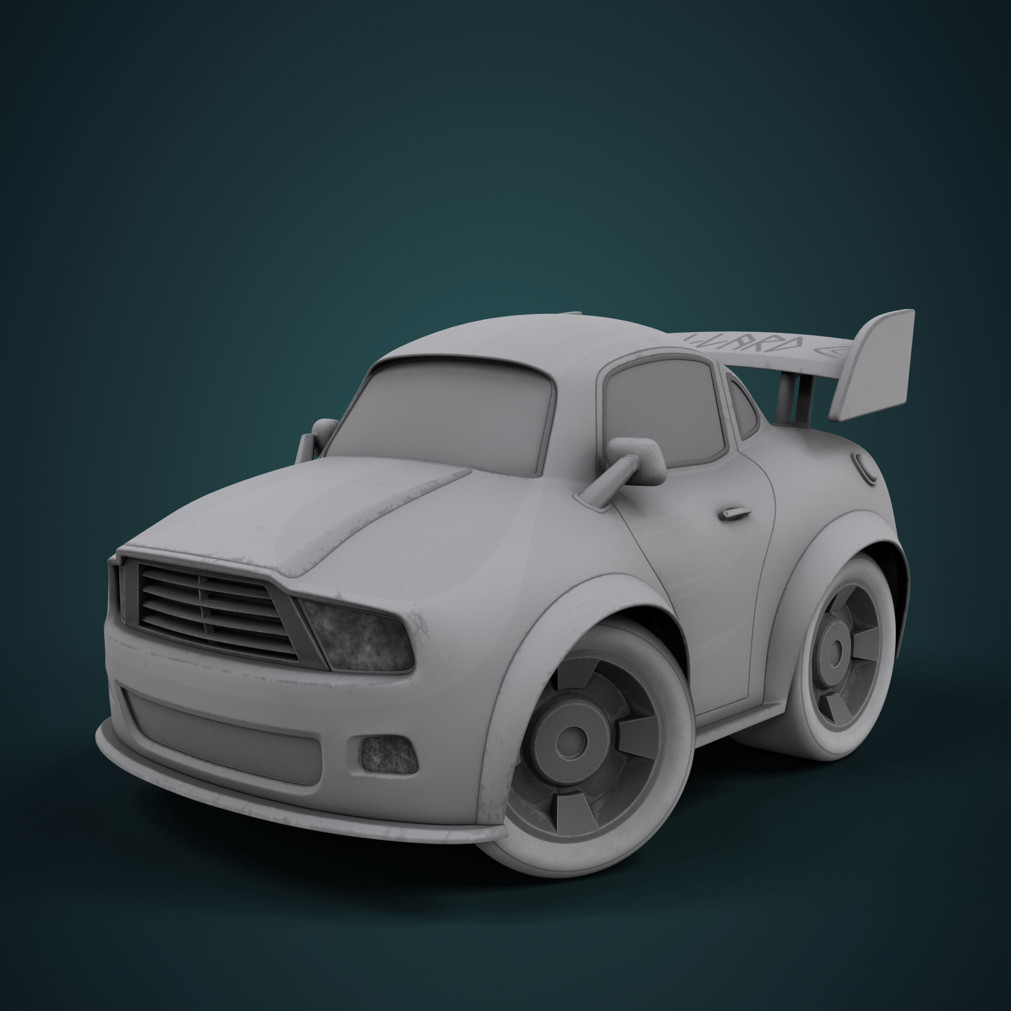 3D model Cartoon Car VR / AR / low-poly | CGTrader