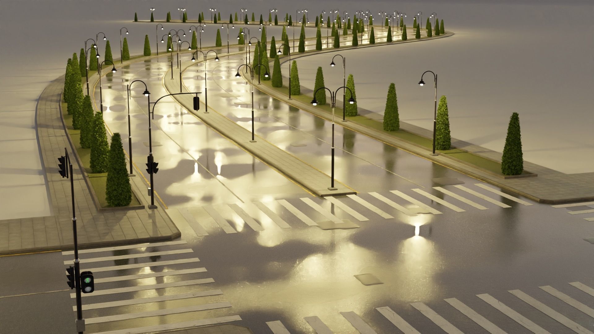 City Road Maker 3D model | CGTrader