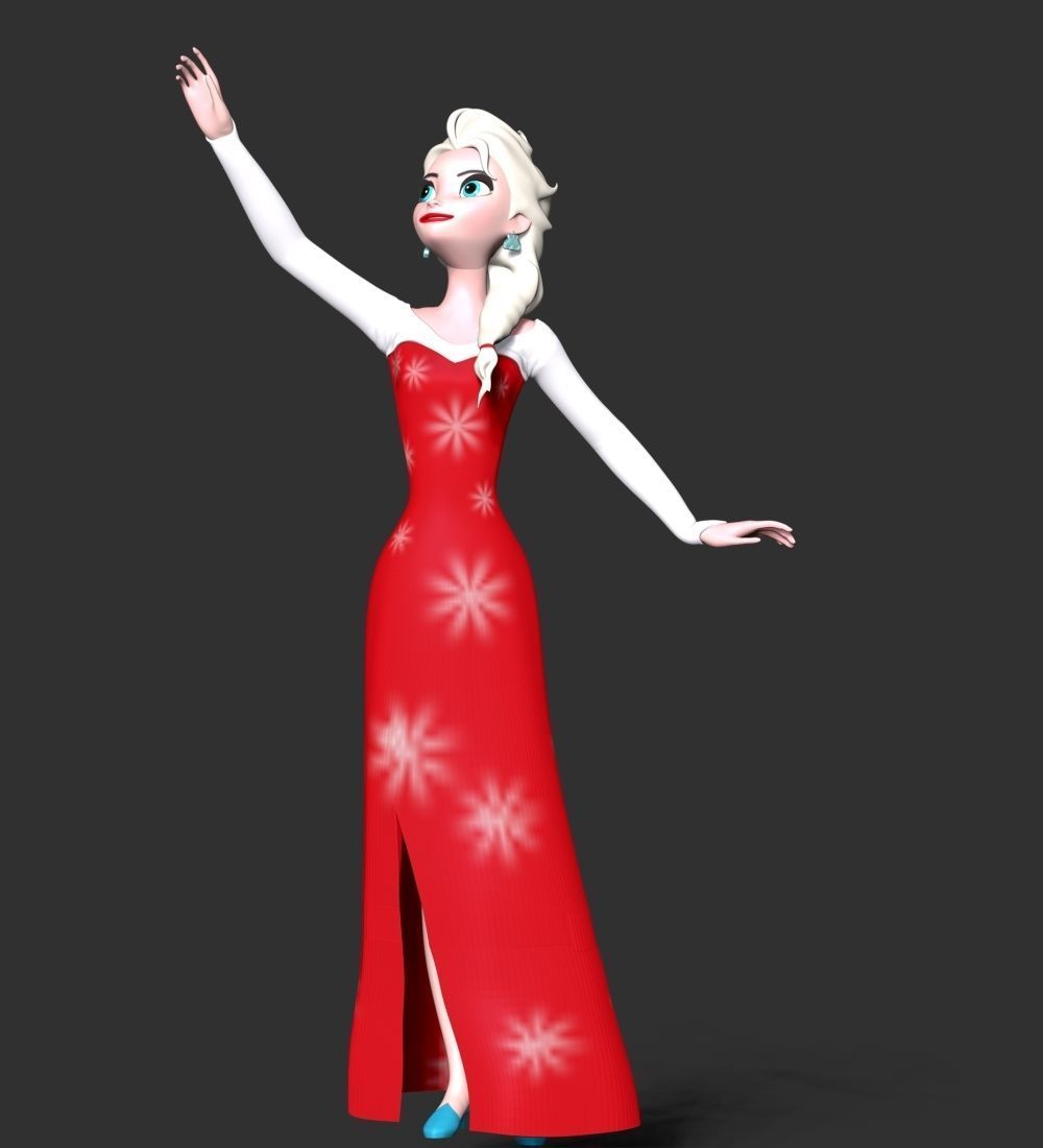 Elsa Princess 3D model 3D printable | CGTrader