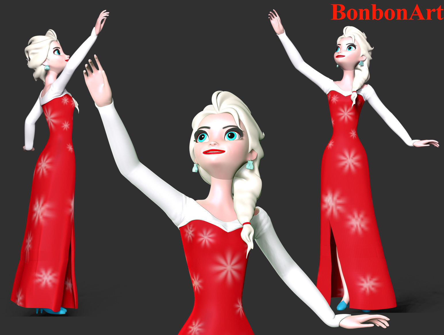 Elsa Princess 3D model 3D printable | CGTrader