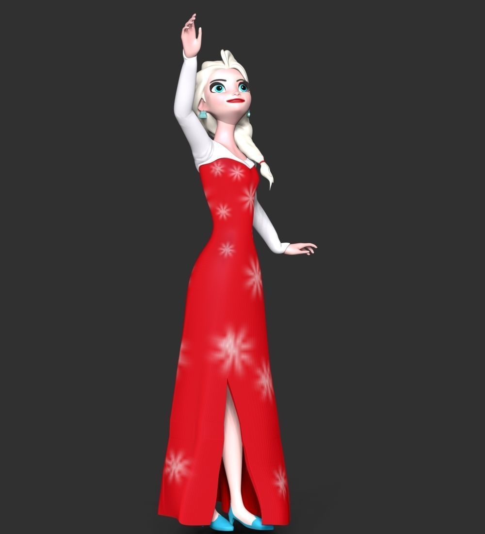 Elsa Princess 3D model 3D printable | CGTrader
