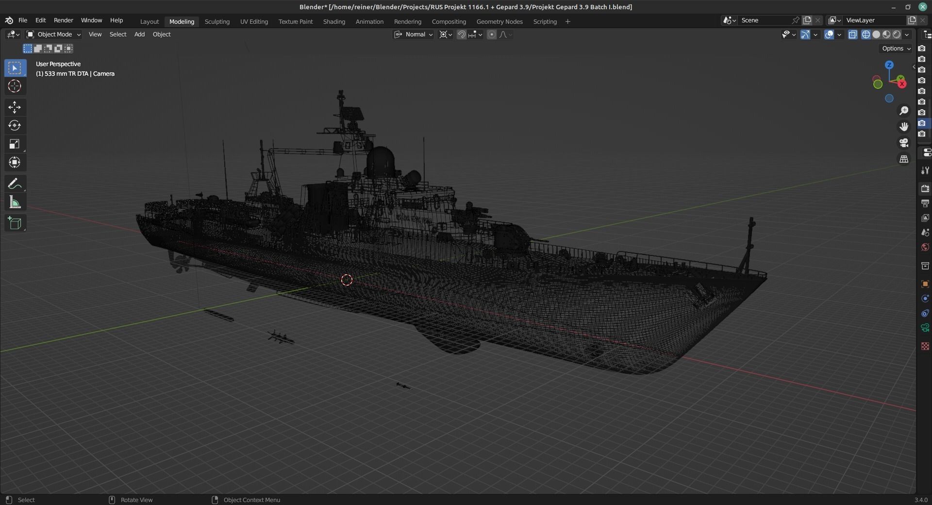 Frigate Project 1166-1 Export Gepard Batch I-III 3D model | CGTrader