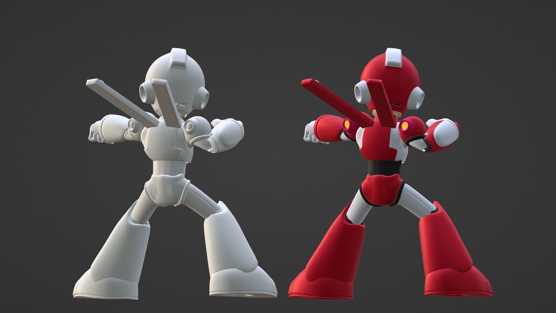 Super Mega Man - Megaman 3D model rigged | CGTrader