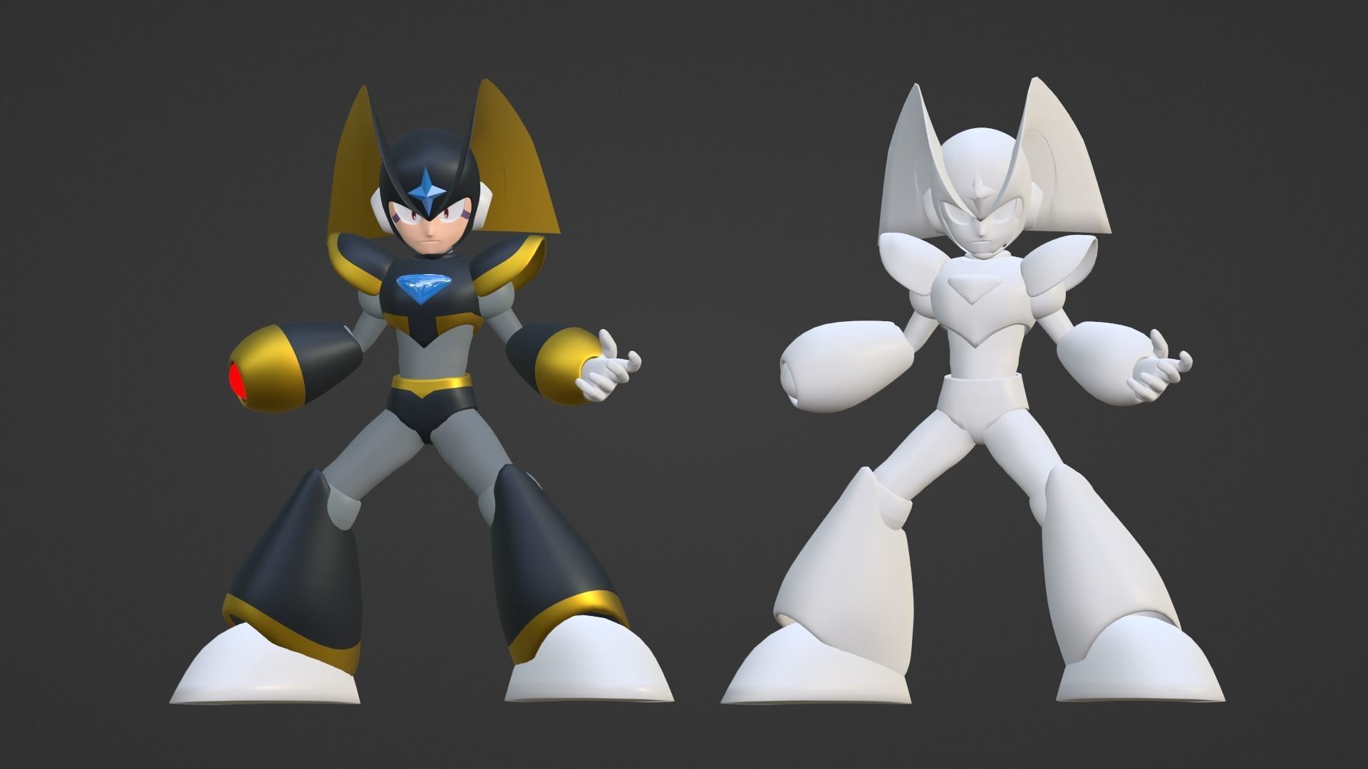 Bass - Megaman 3D model rigged | CGTrader