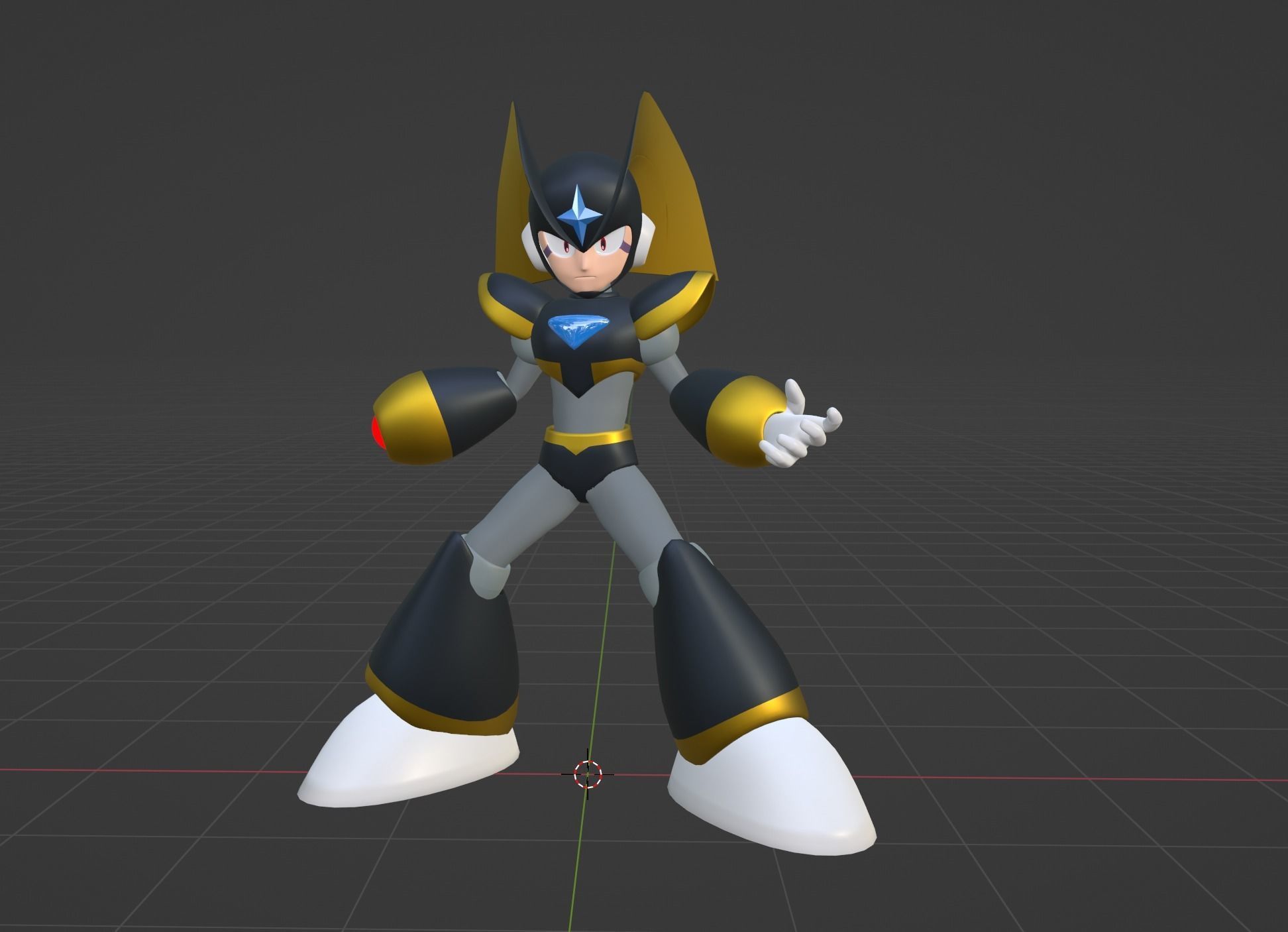 Bass - Megaman 3D model rigged | CGTrader