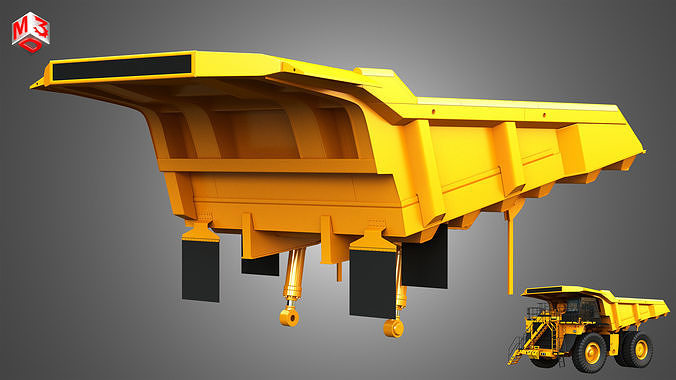 Dump Body - 785D Mining Bump Truck 3D model | CGTrader