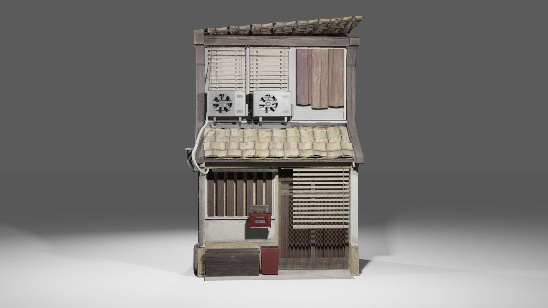 3D model Store model buildings - Low poly realistic VR / AR / low-poly ...