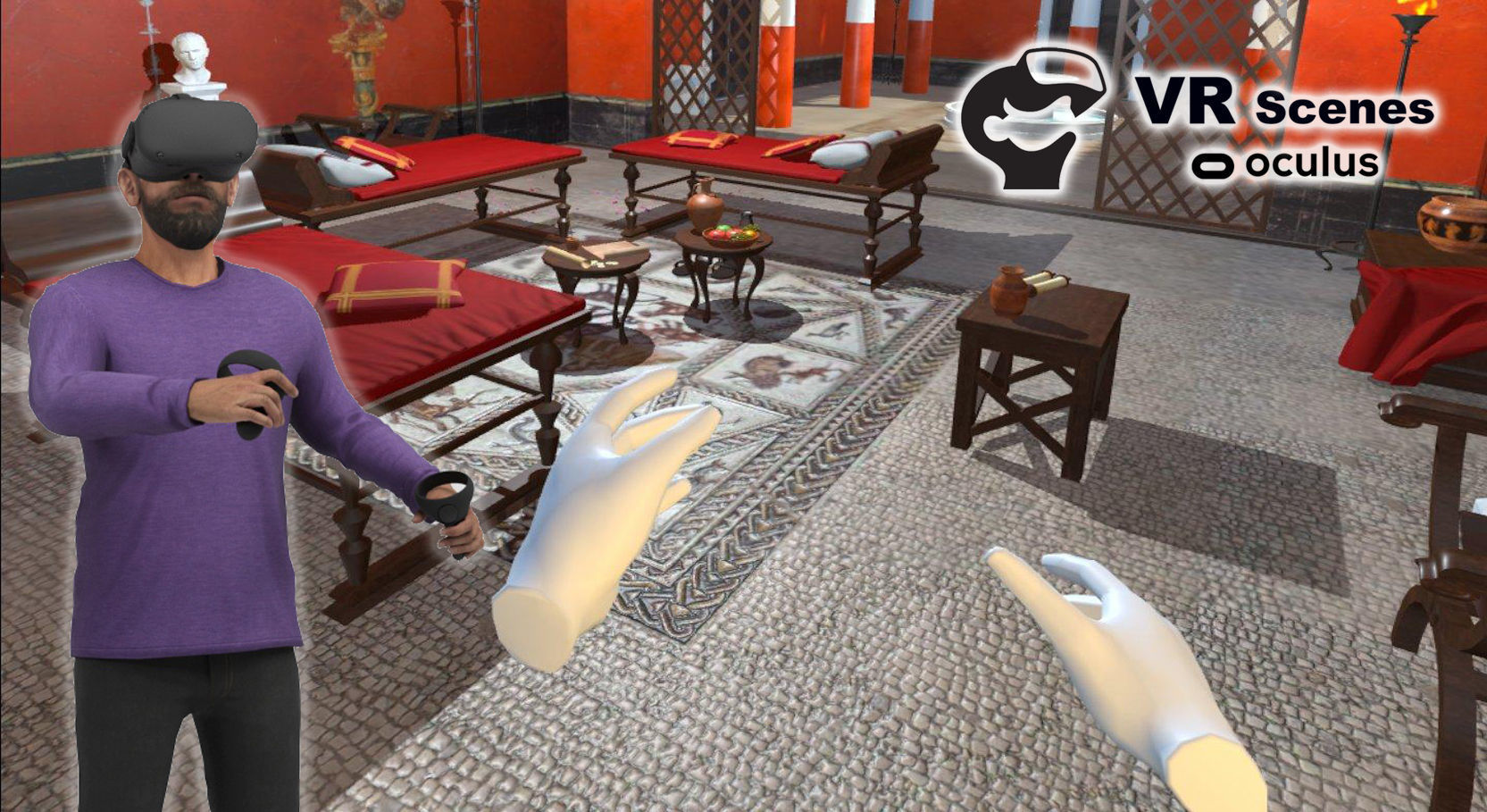 3D model Roman House Interior VR VR / AR / low-poly | CGTrader