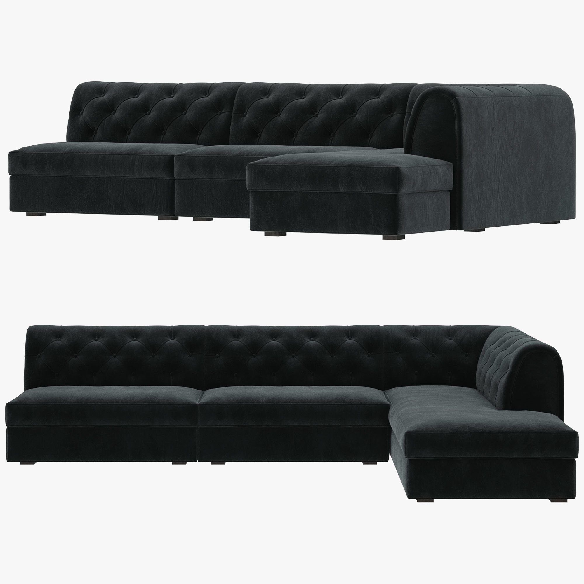 Tufted Lounge - Custom 3D model | CGTrader