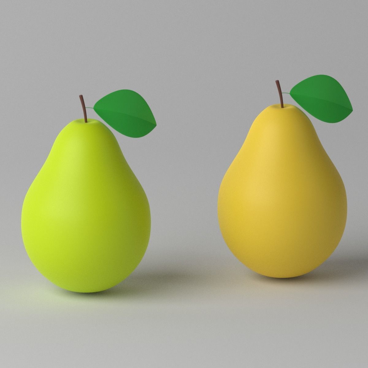 3D model Cartoon Cute Pear Fruit VR / AR / low-poly | CGTrader