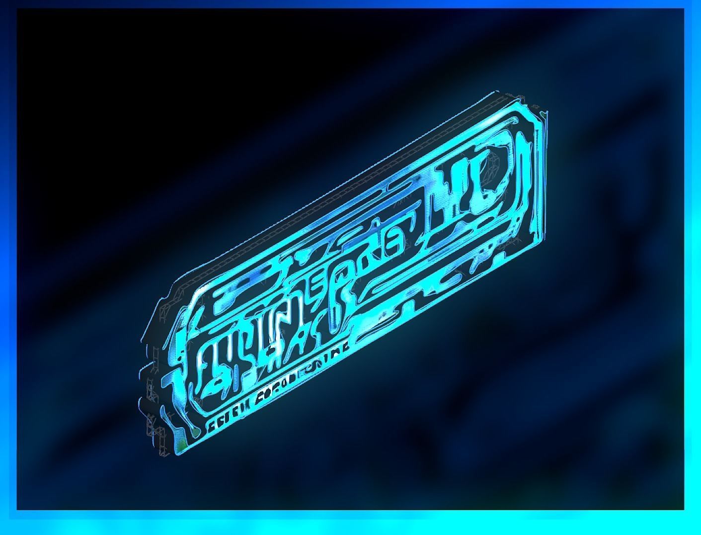 3D model Sci-Fi Sci Fi Cyberpunk City Sign Ad Light Board Street 34 VR ...