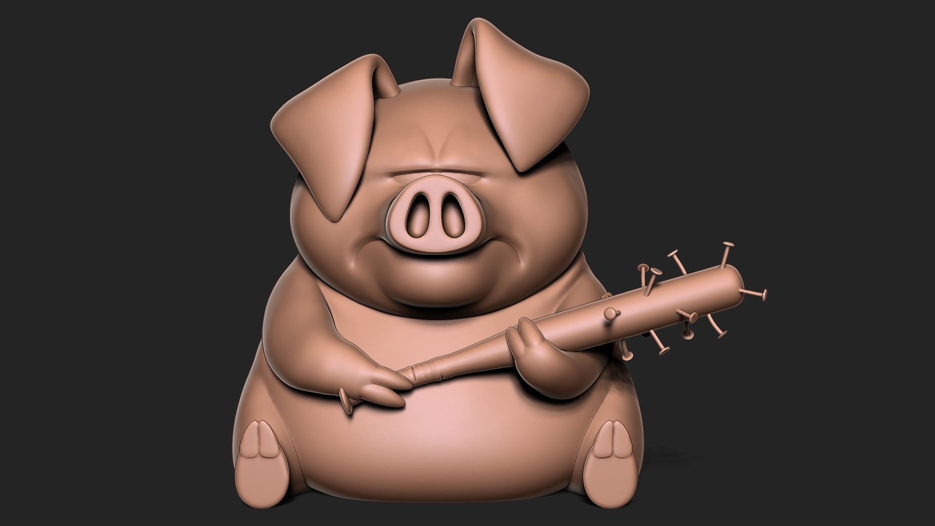 Angry pig 3D model 3D printable | CGTrader