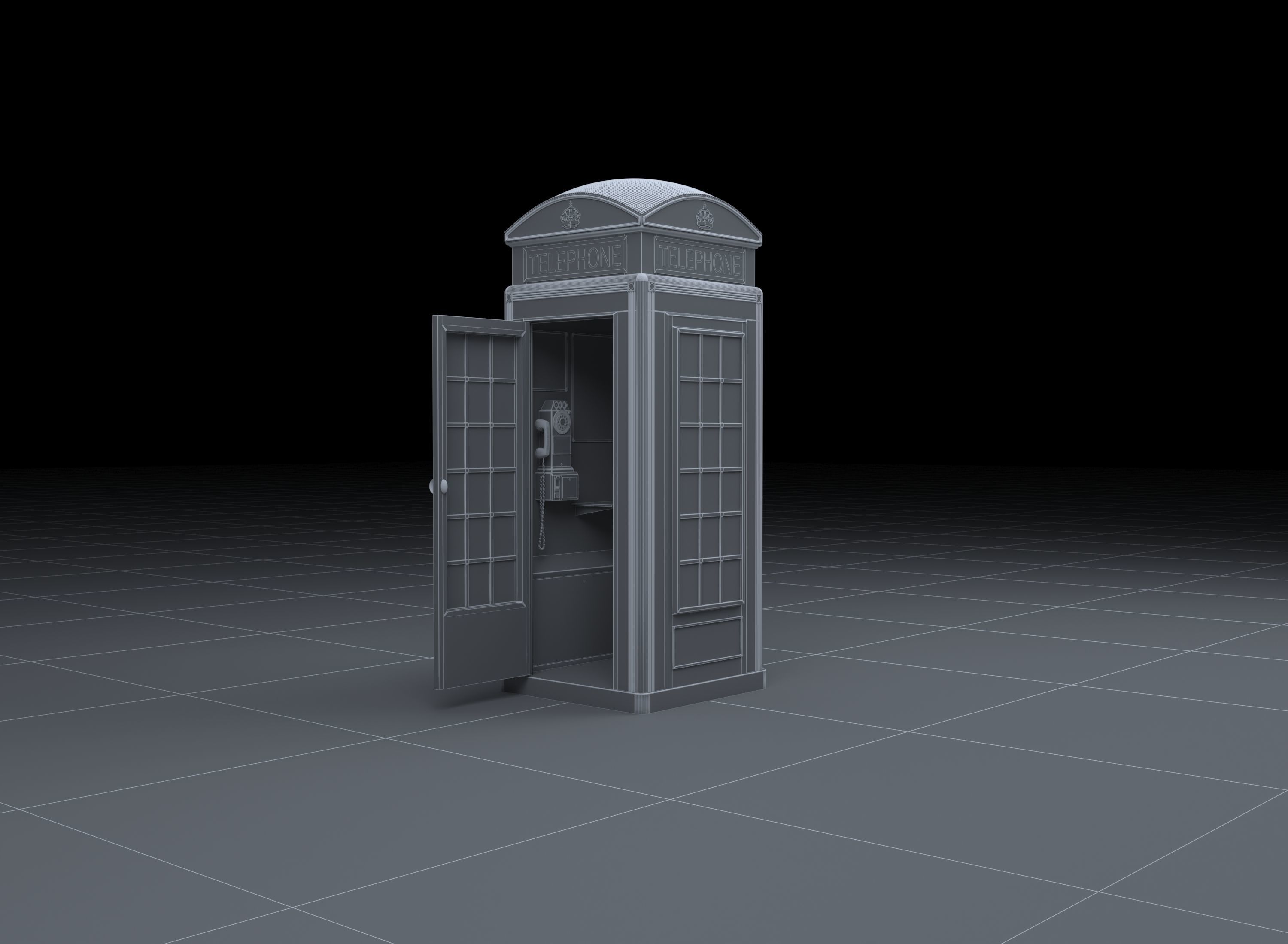 BRITISH TELEPHONE BOOTH 3D model | CGTrader