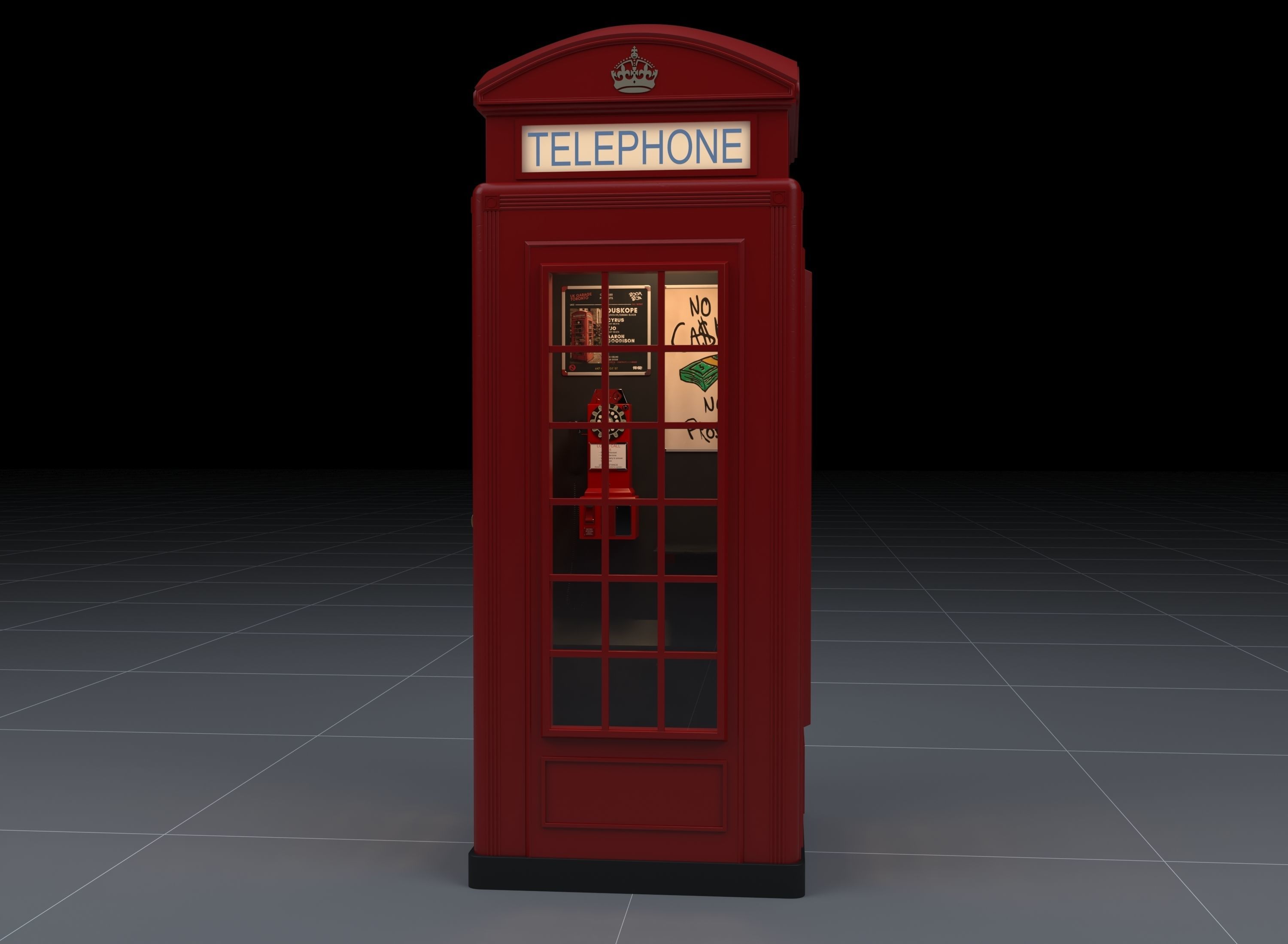 BRITISH TELEPHONE BOOTH 3D model | CGTrader