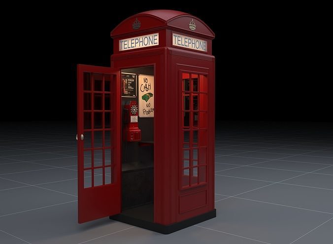 BRITISH TELEPHONE BOOTH 3D model | CGTrader