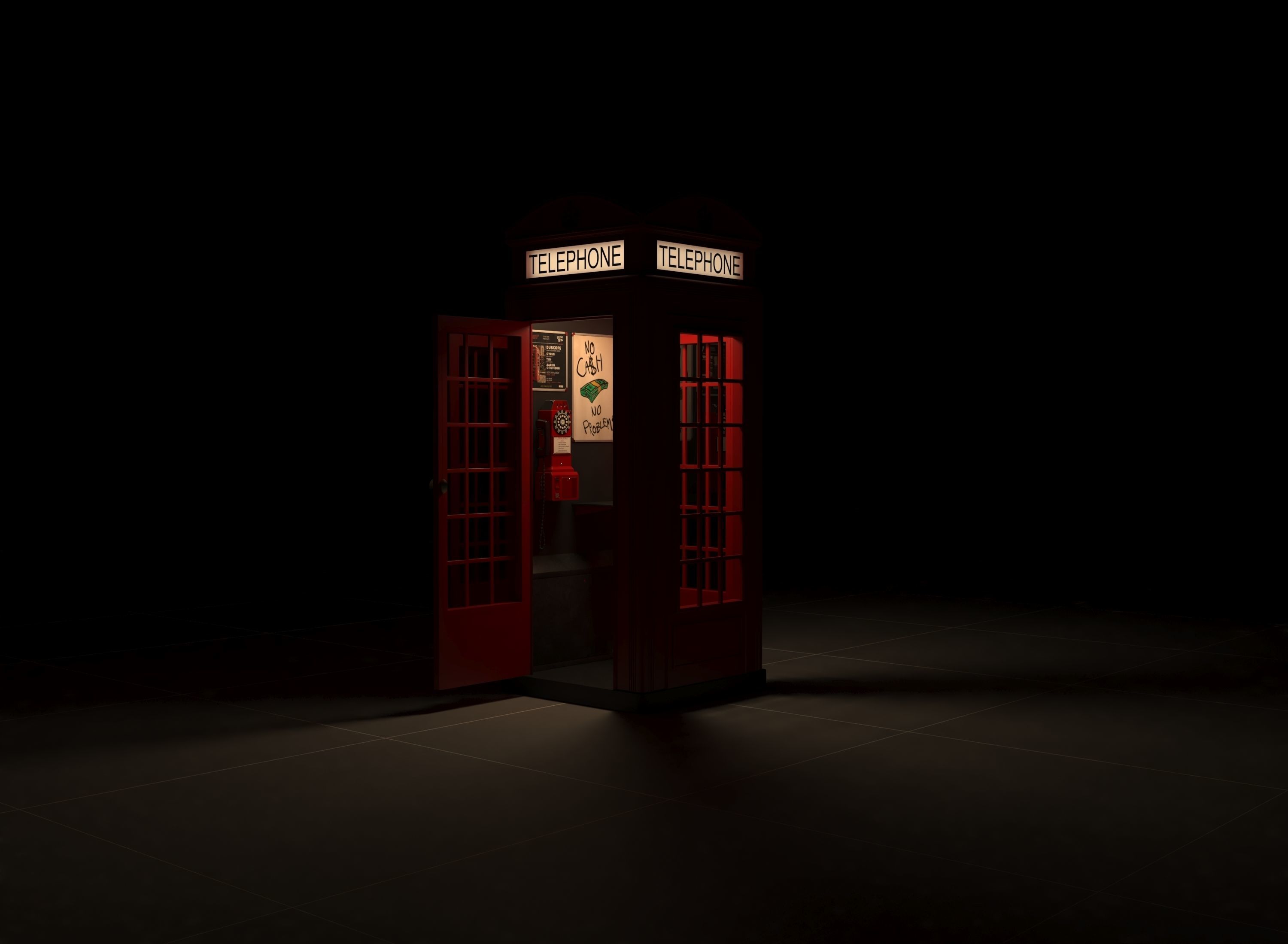 BRITISH TELEPHONE BOOTH 3D model | CGTrader