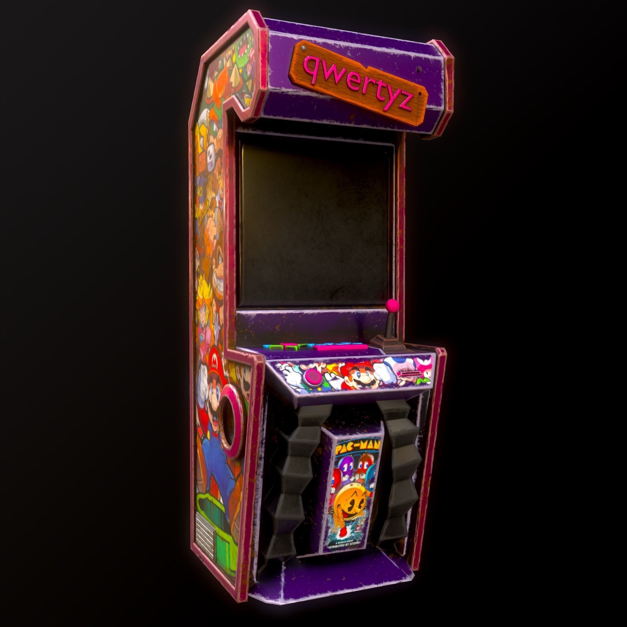 3D model Arcade machine VR / AR / low-poly | CGTrader