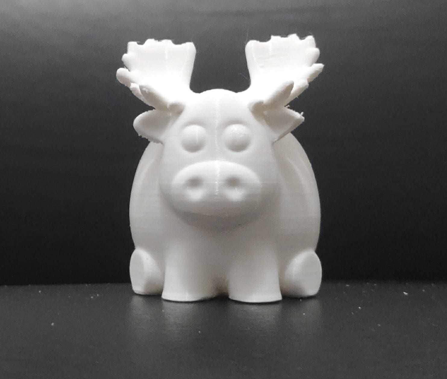 Round Moose 3D model 3D printable | CGTrader