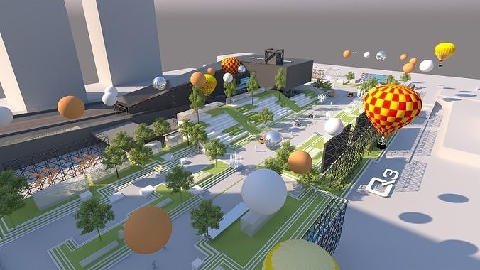 booth exhibition Carnival 3D model | CGTrader