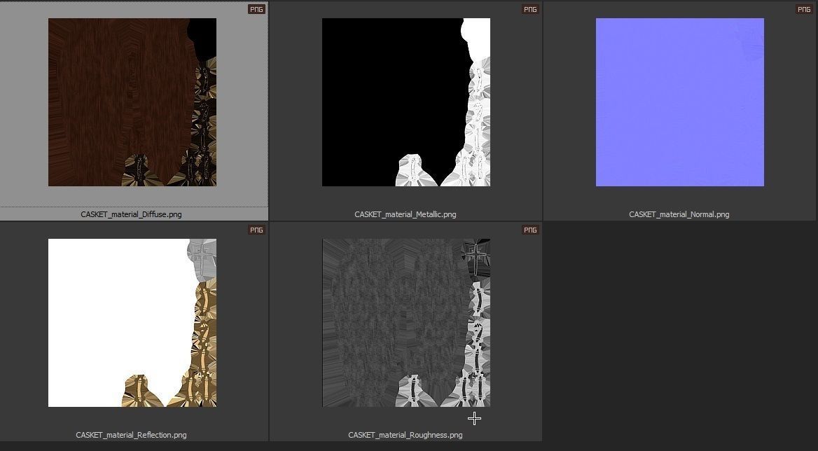 Casket PBR colorful coffin free 3D model | CGTrader