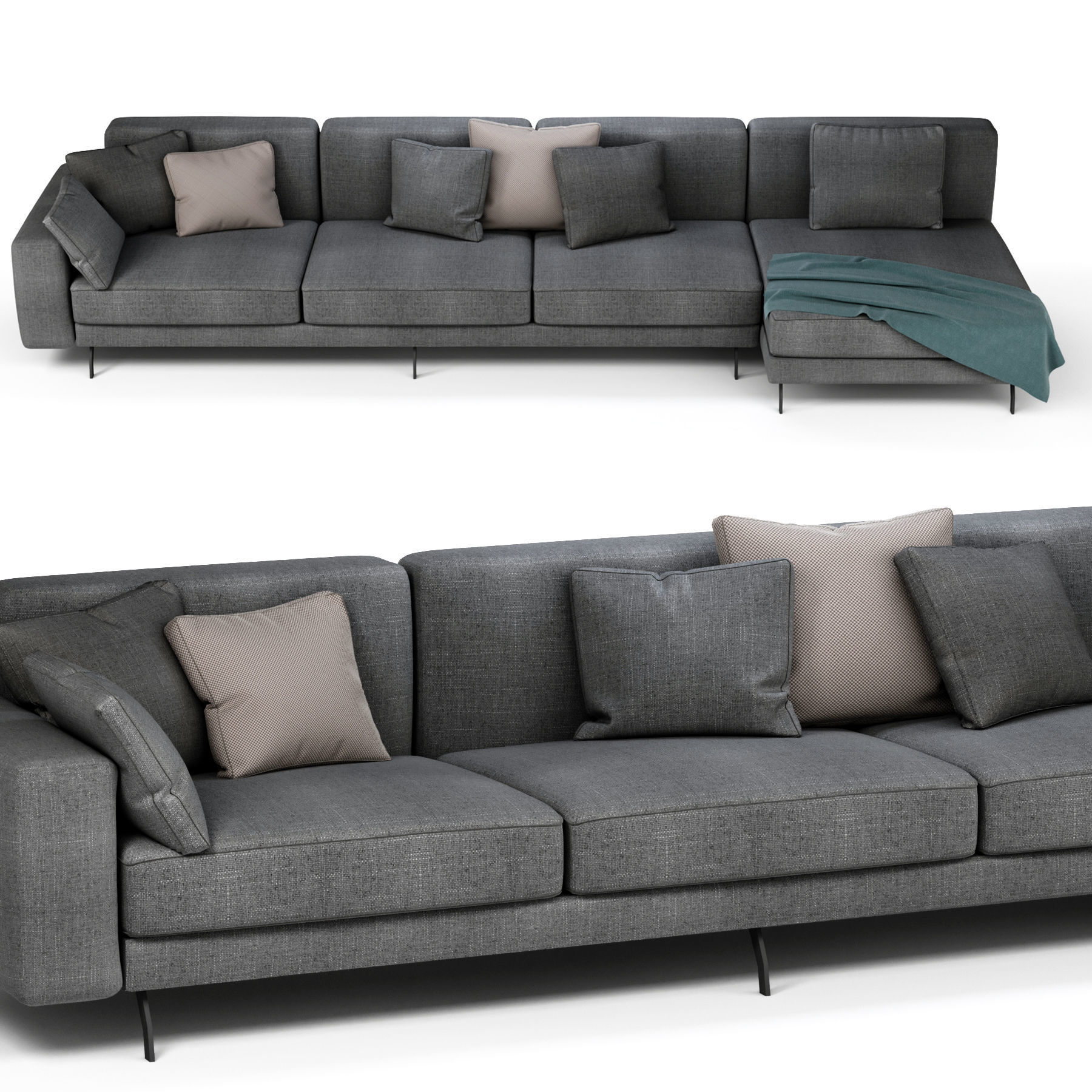 Flexteam Sofa - Andy Set01 3D model | CGTrader