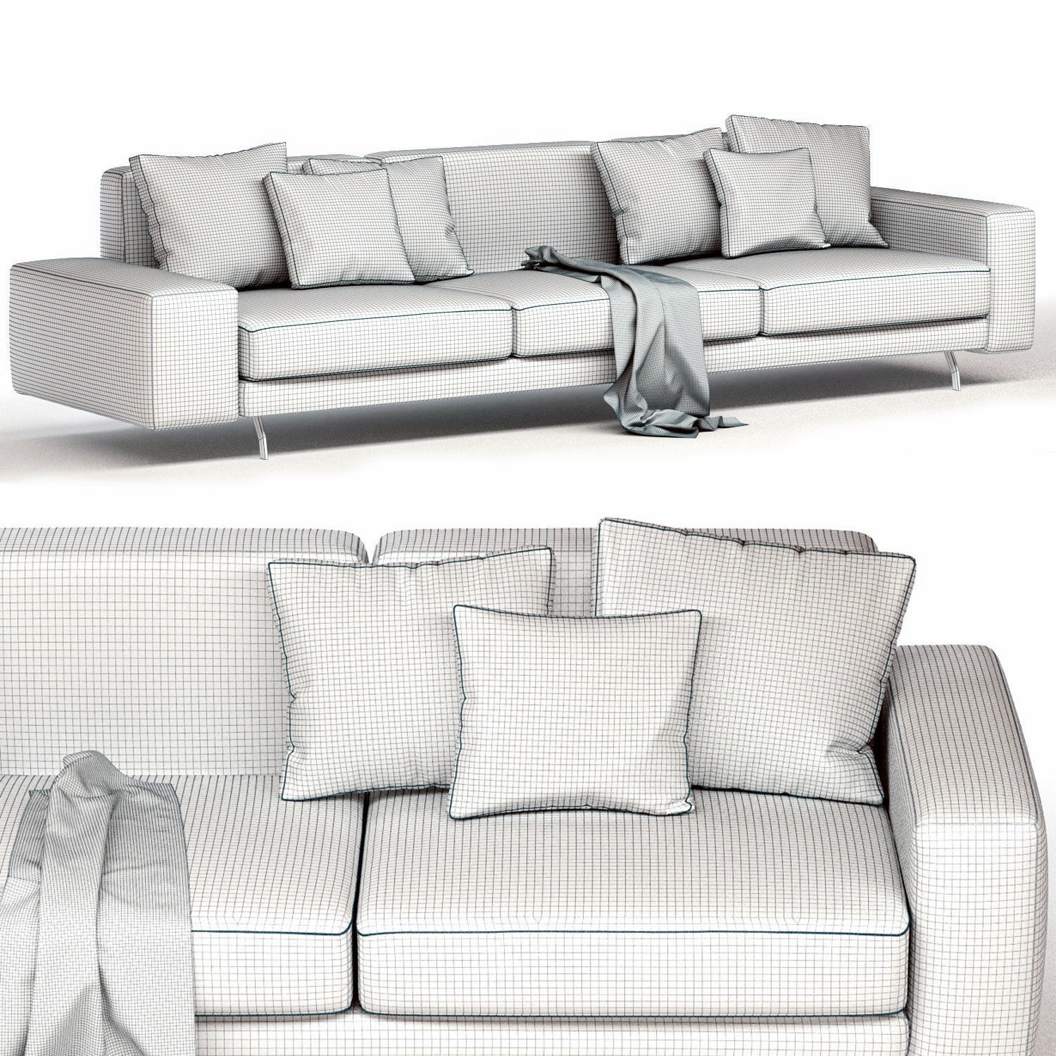 Flexteam Sofa - Andy Set01 3D model | CGTrader