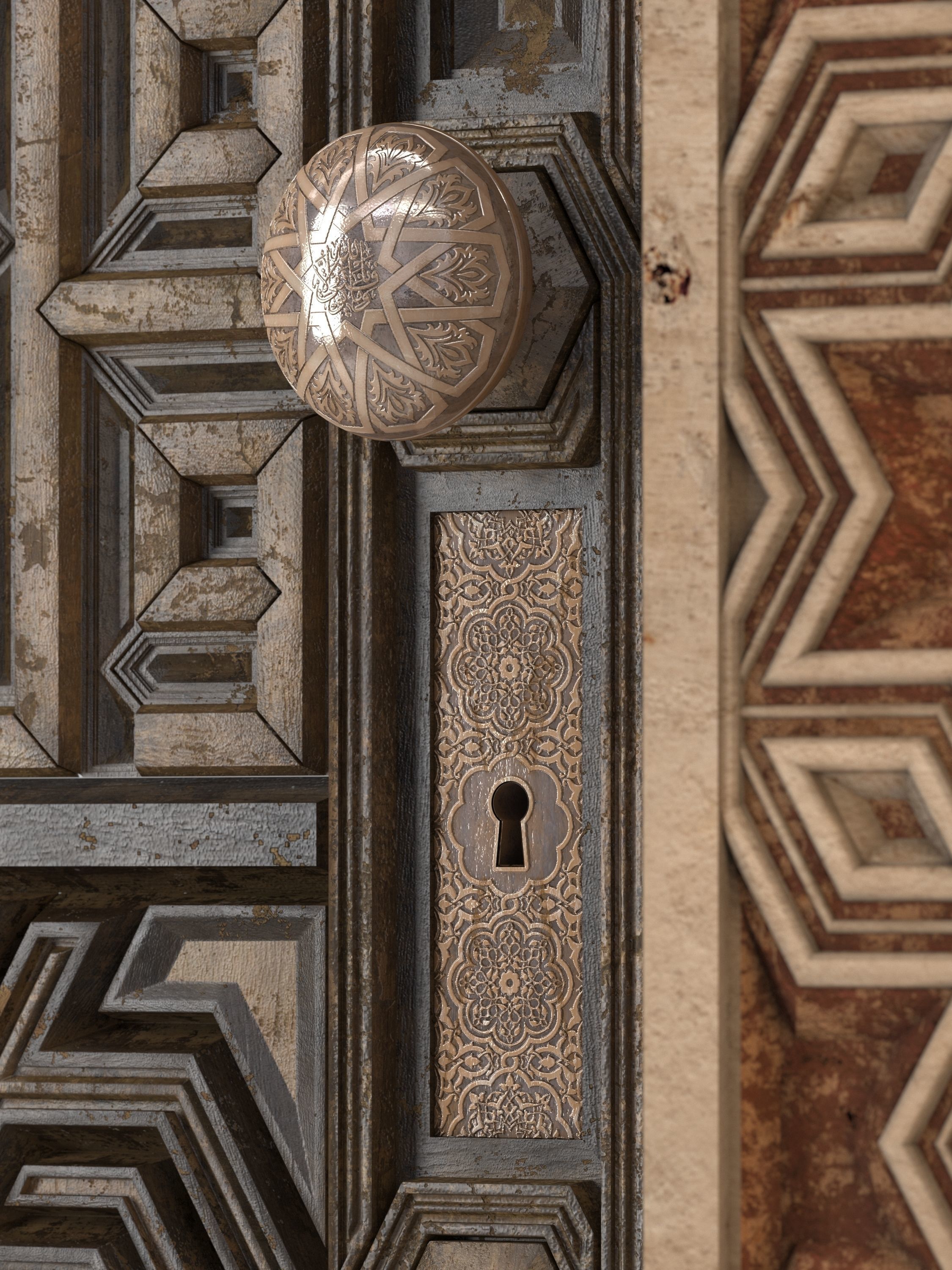 Old Cairo - Fatimid Facade 3D model | CGTrader