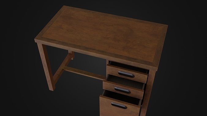 3D model Moderately dirty worn Desk 05 VR / AR / low-poly | CGTrader