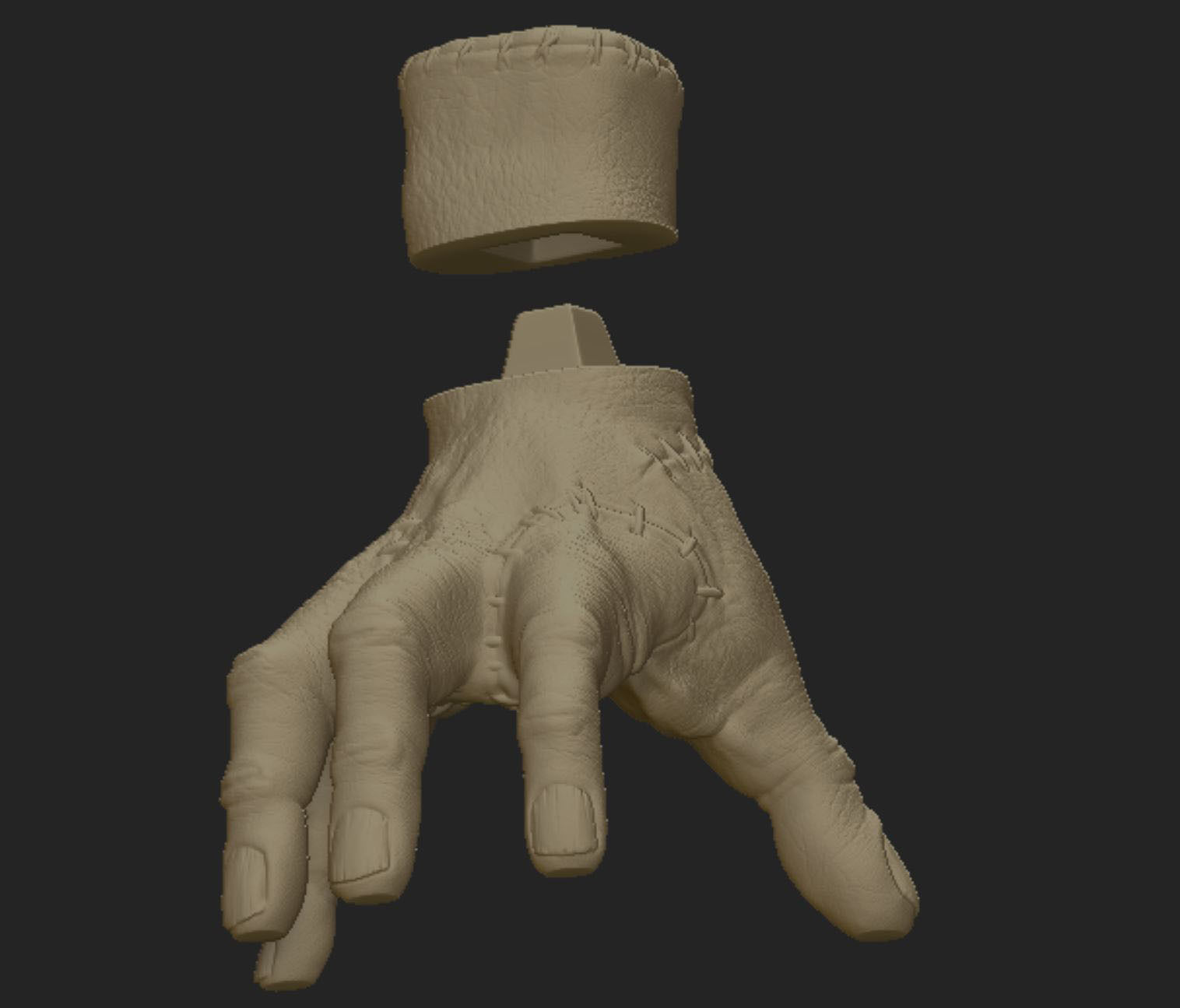 Wednesday Thing 3D model 3D printable | CGTrader