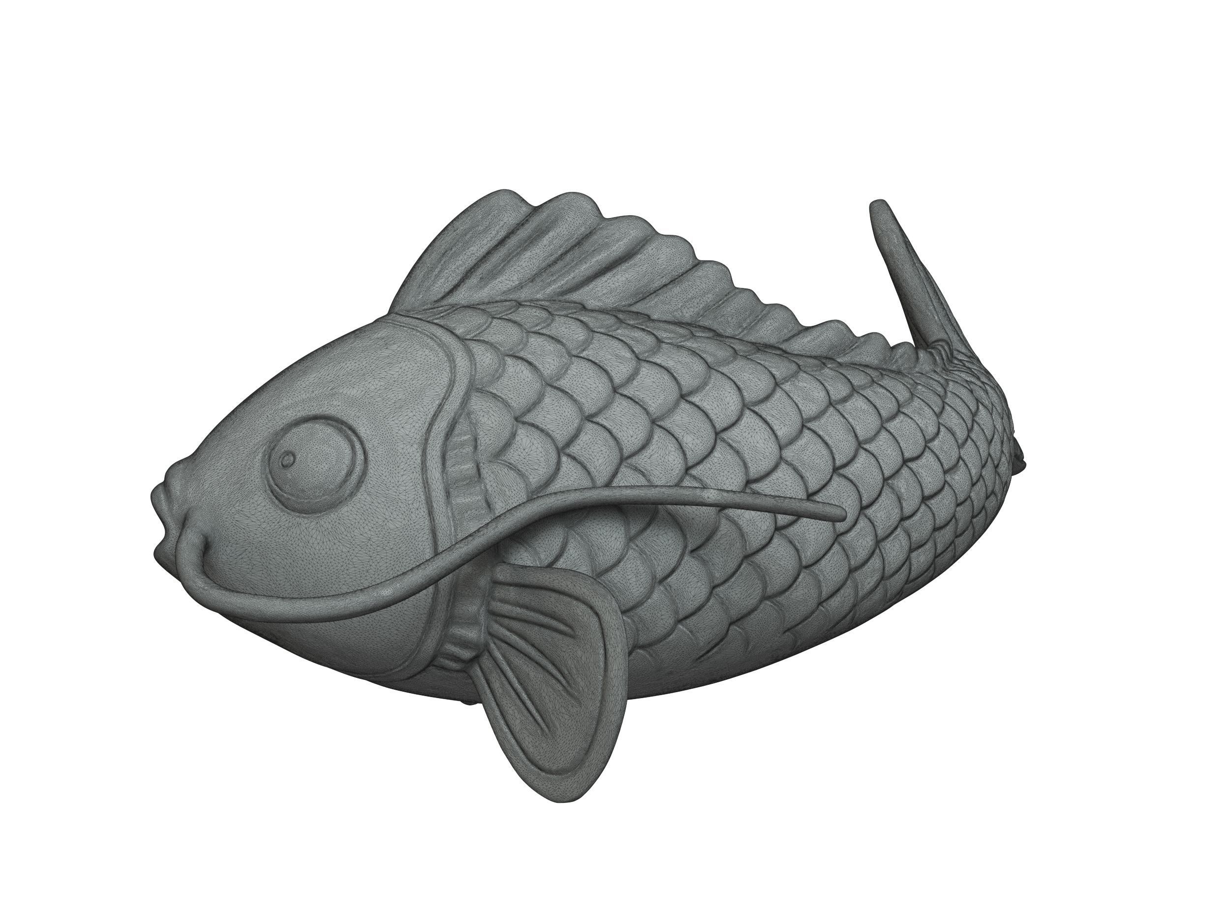3d STL Model for Carp fish 3D model 3D model 3D printable | CGTrader