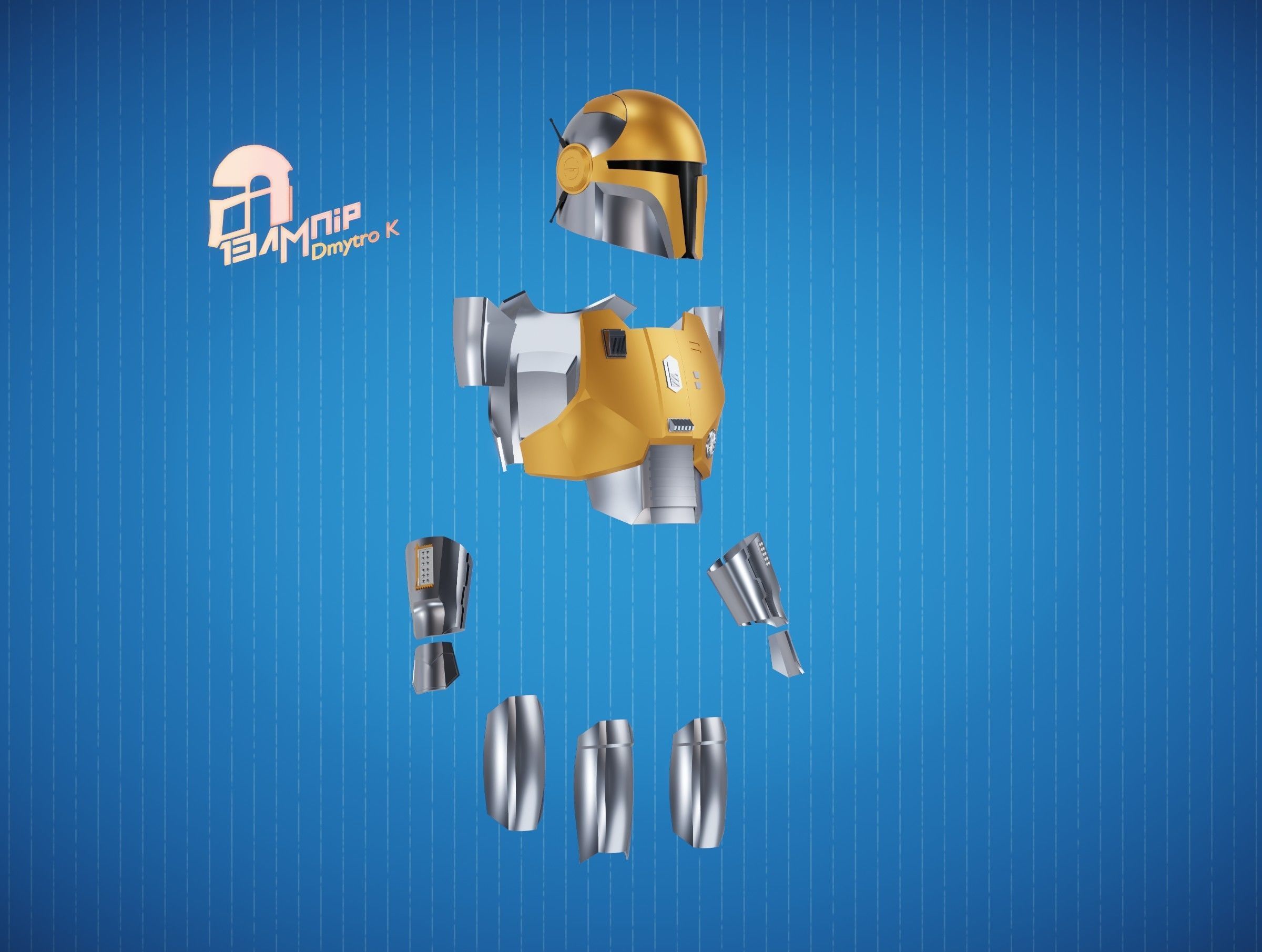 Hacker Mandalorian Armor 3D Model Collection | CGTrader