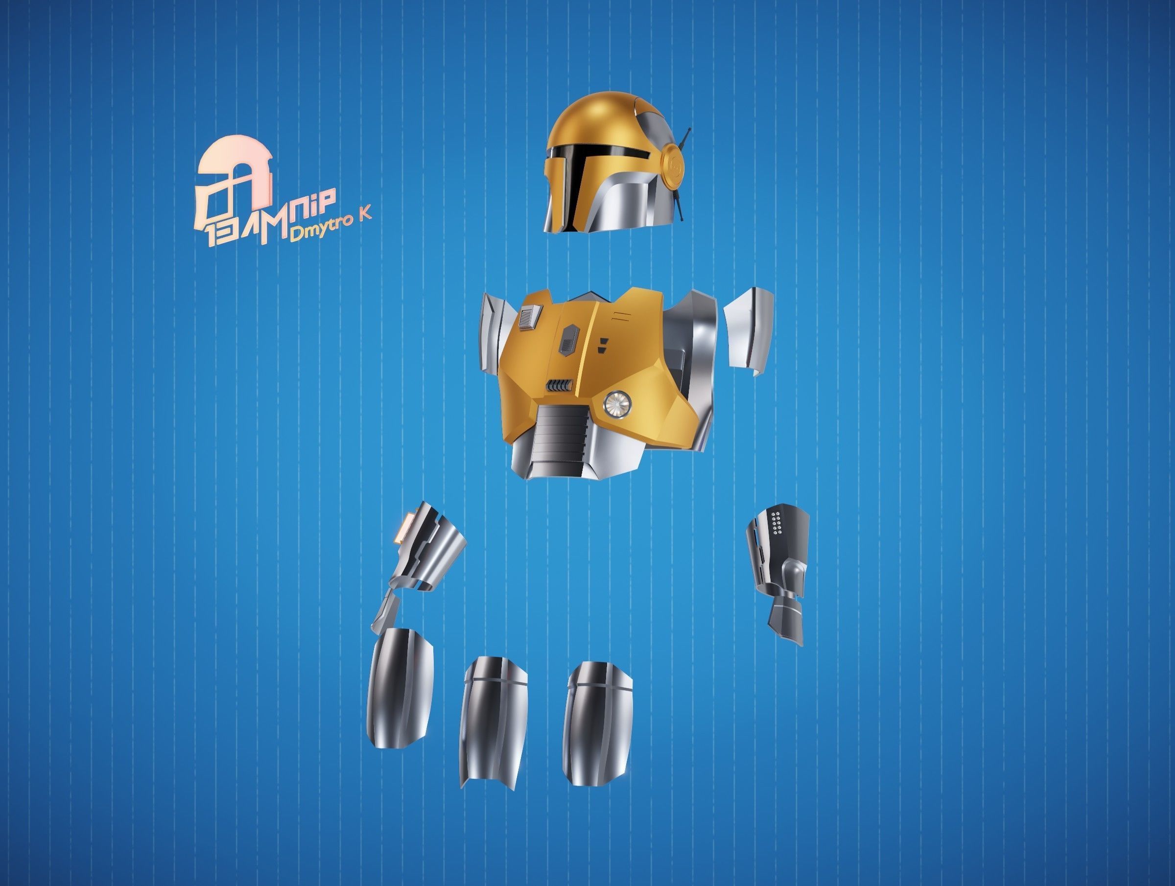 Hacker Mandalorian Armor 3D Model Collection | CGTrader