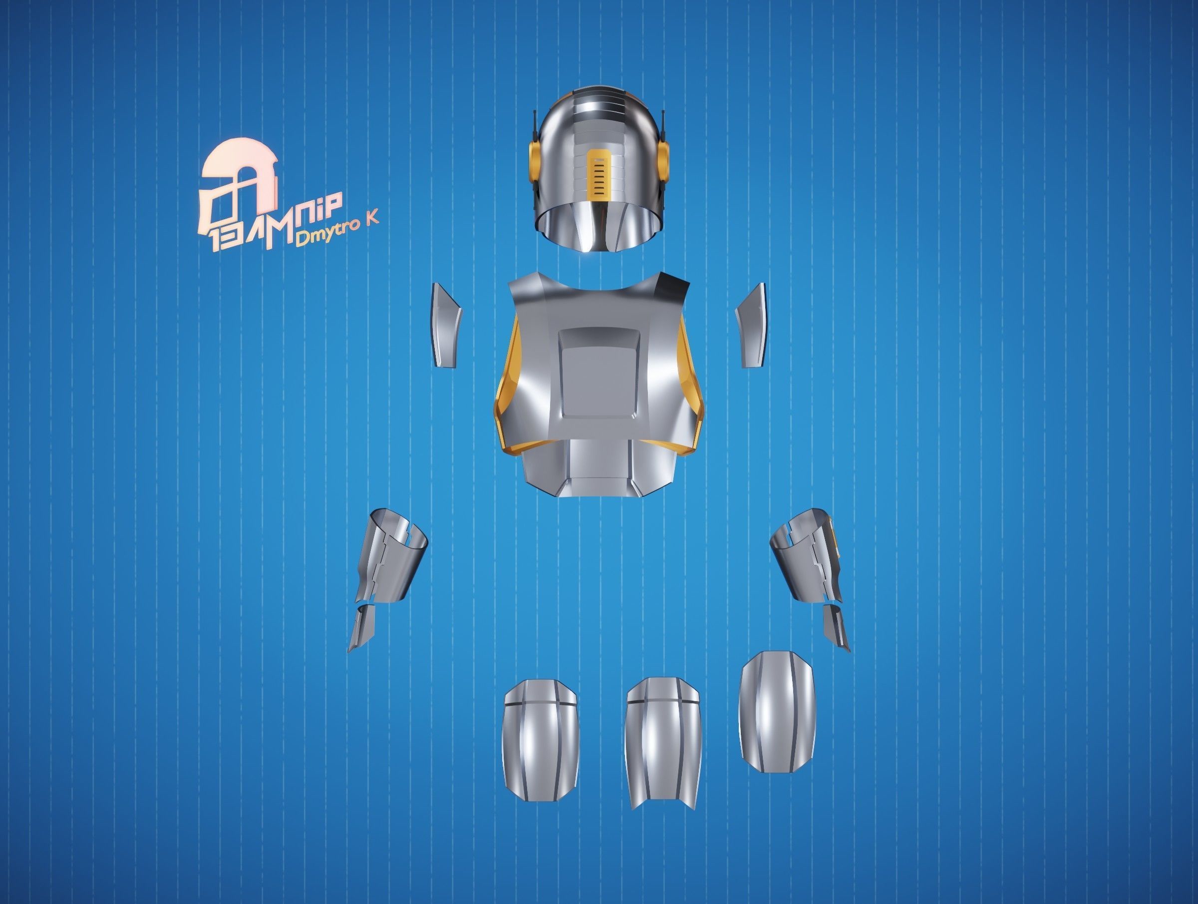 Hacker Mandalorian Armor 3D Model Collection | CGTrader