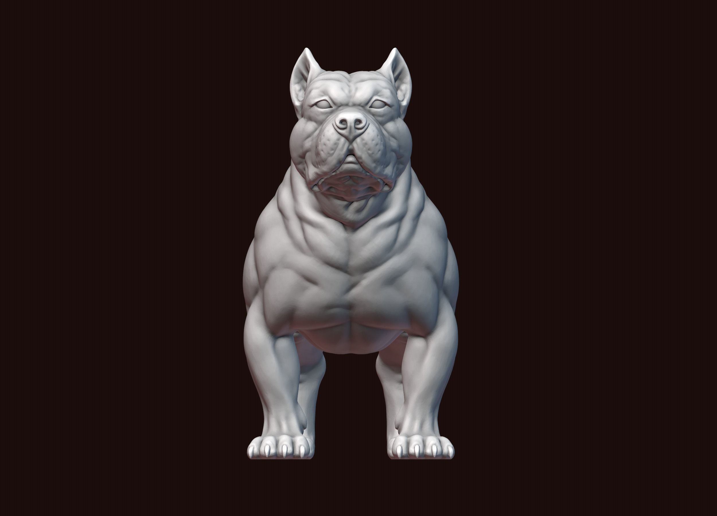 American Bully 3D model 3D printable | CGTrader