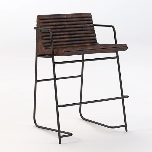 Nopa Iron Legged Stool 3D model | CGTrader