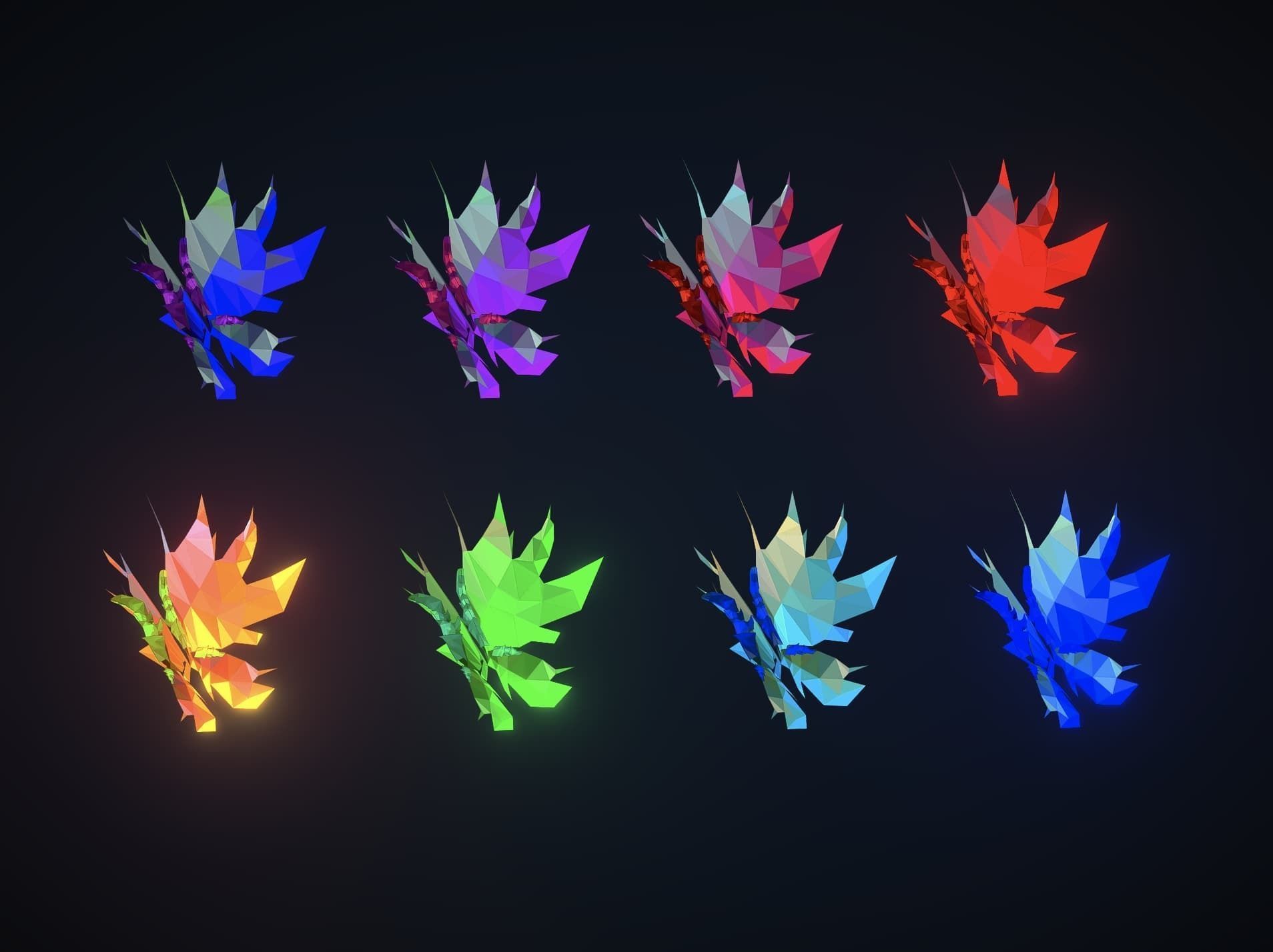 3D model Polygon Wing 4 - Low Poly 3D Art VR / AR / low-poly | CGTrader