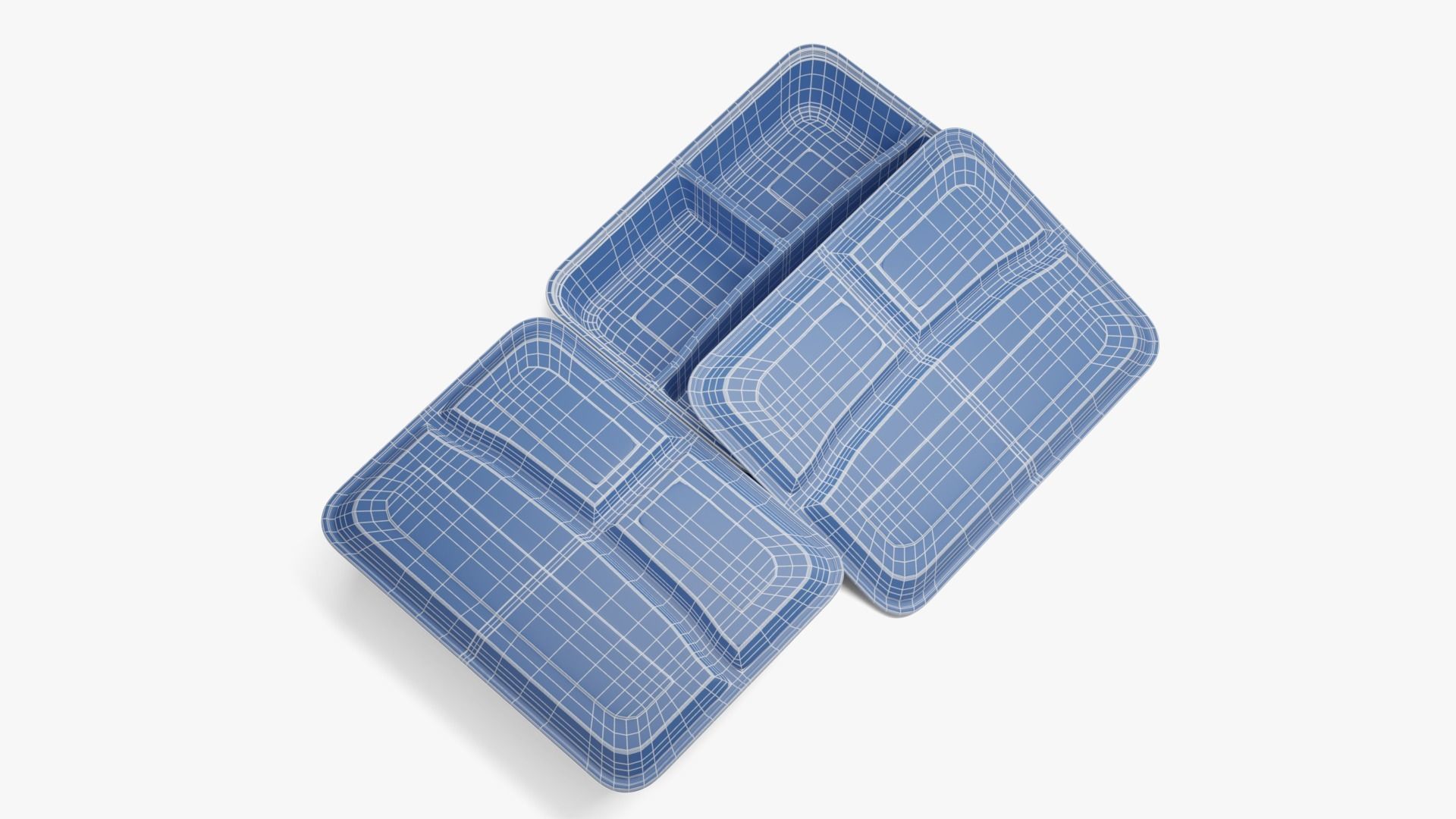 Rectangle Meal Prep Container 3D model | CGTrader