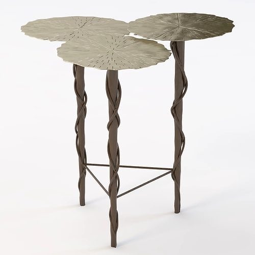 Trois Lily Pad Table 3D model | CGTrader