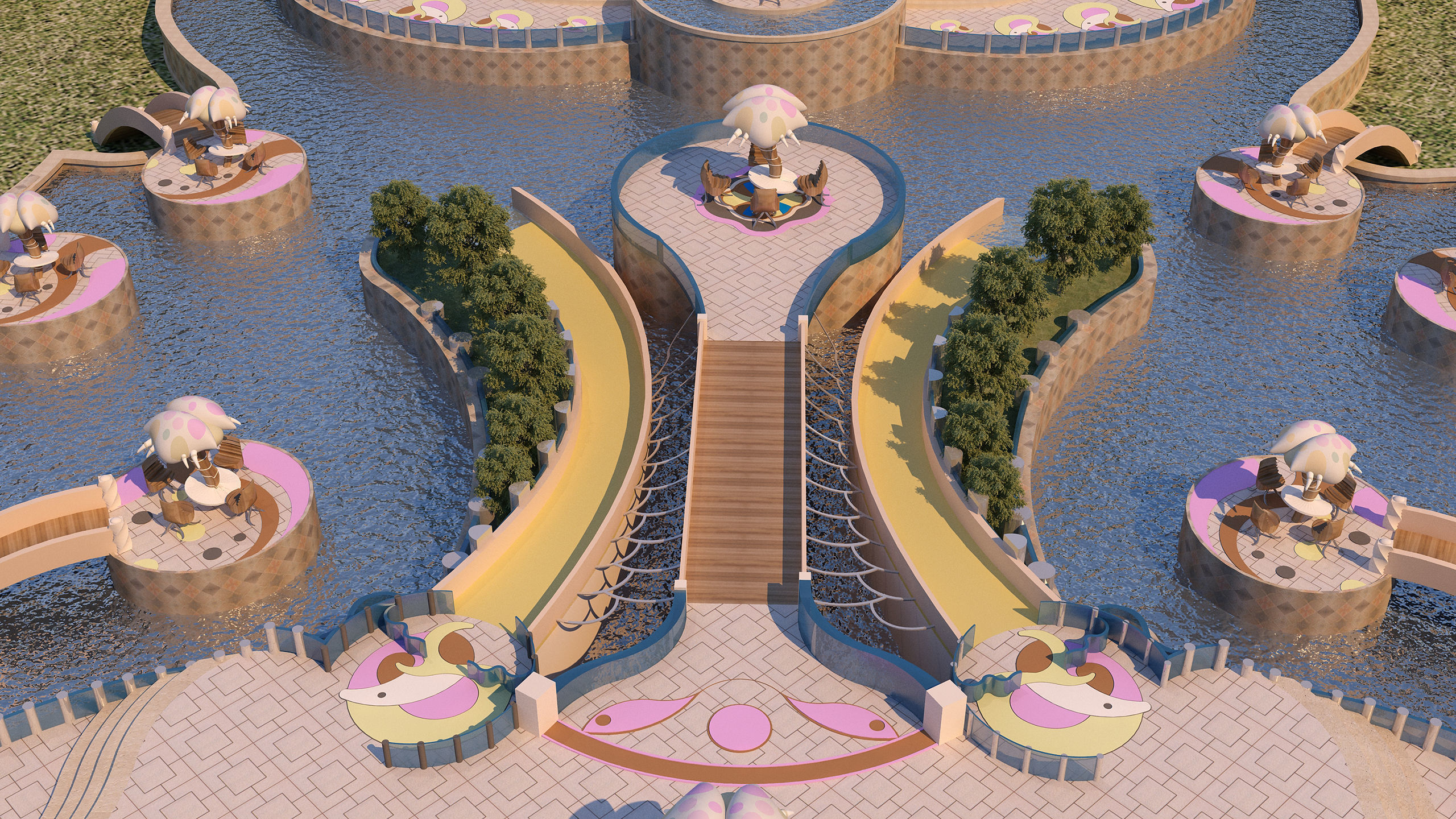 0029 - Creative Swimming Pool - 2D Plans - 3D Files 3D model | CGTrader