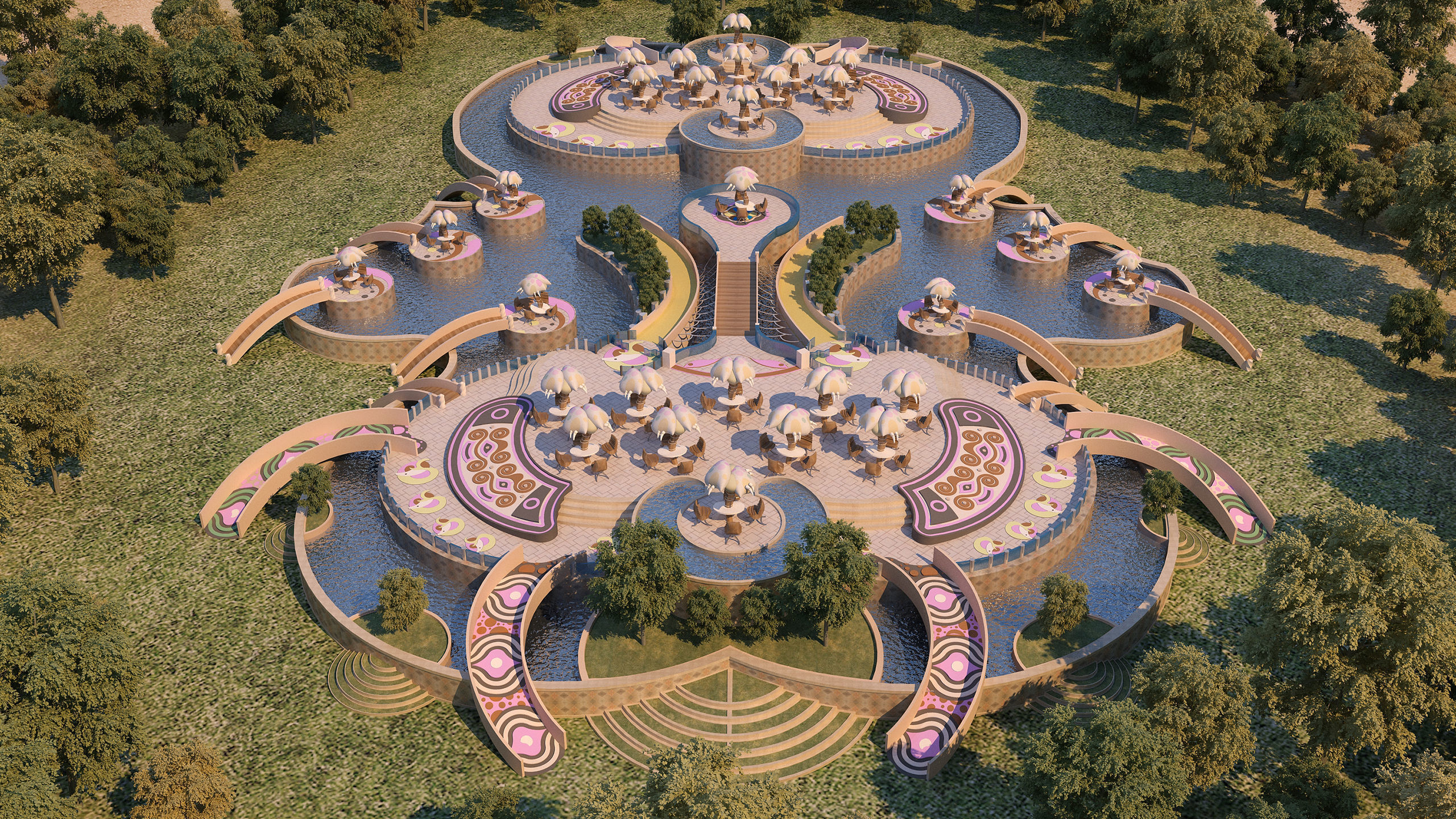 0029 - Creative Swimming Pool - 2D Plans - 3D Files 3D model | CGTrader