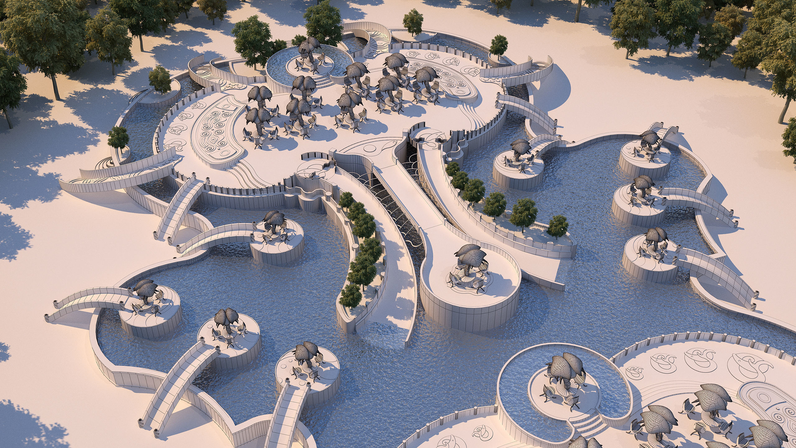 0029 - Creative Swimming Pool - 2D Plans - 3D Files 3D model | CGTrader