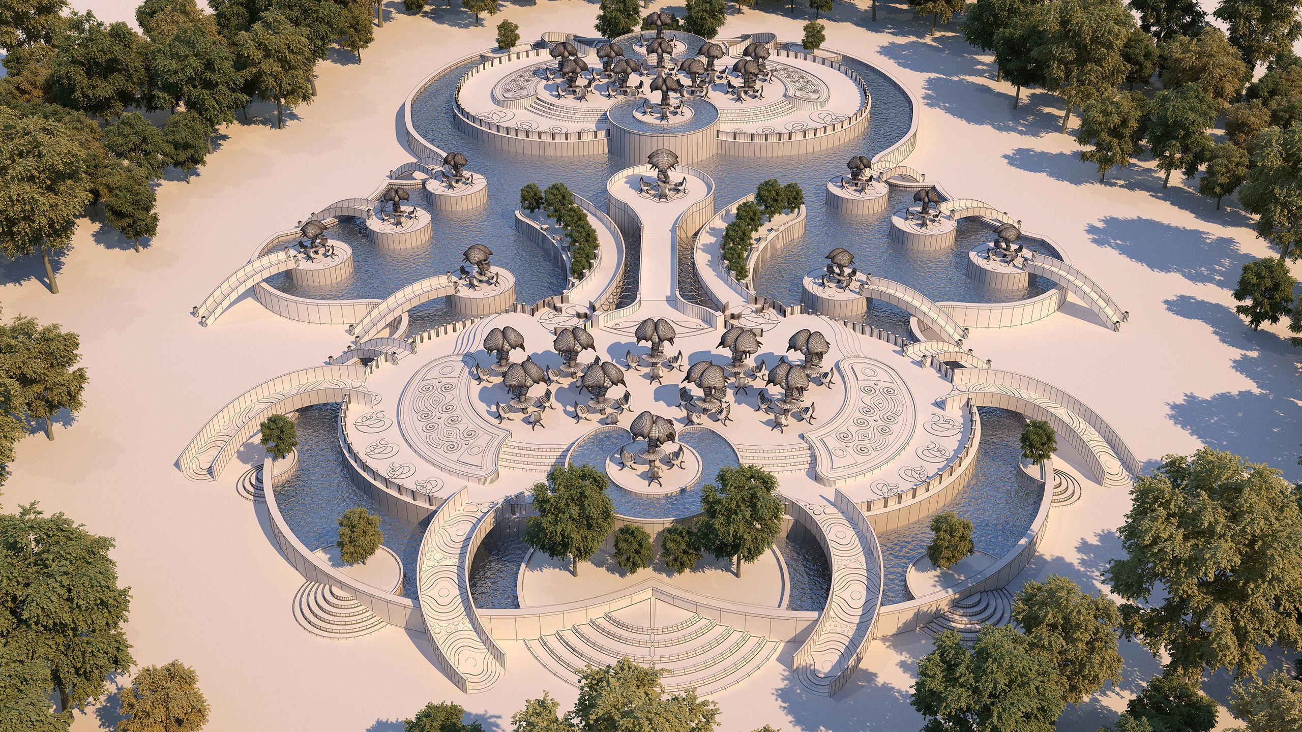 0029 - Creative Swimming Pool - 2D Plans - 3D Files 3D model | CGTrader