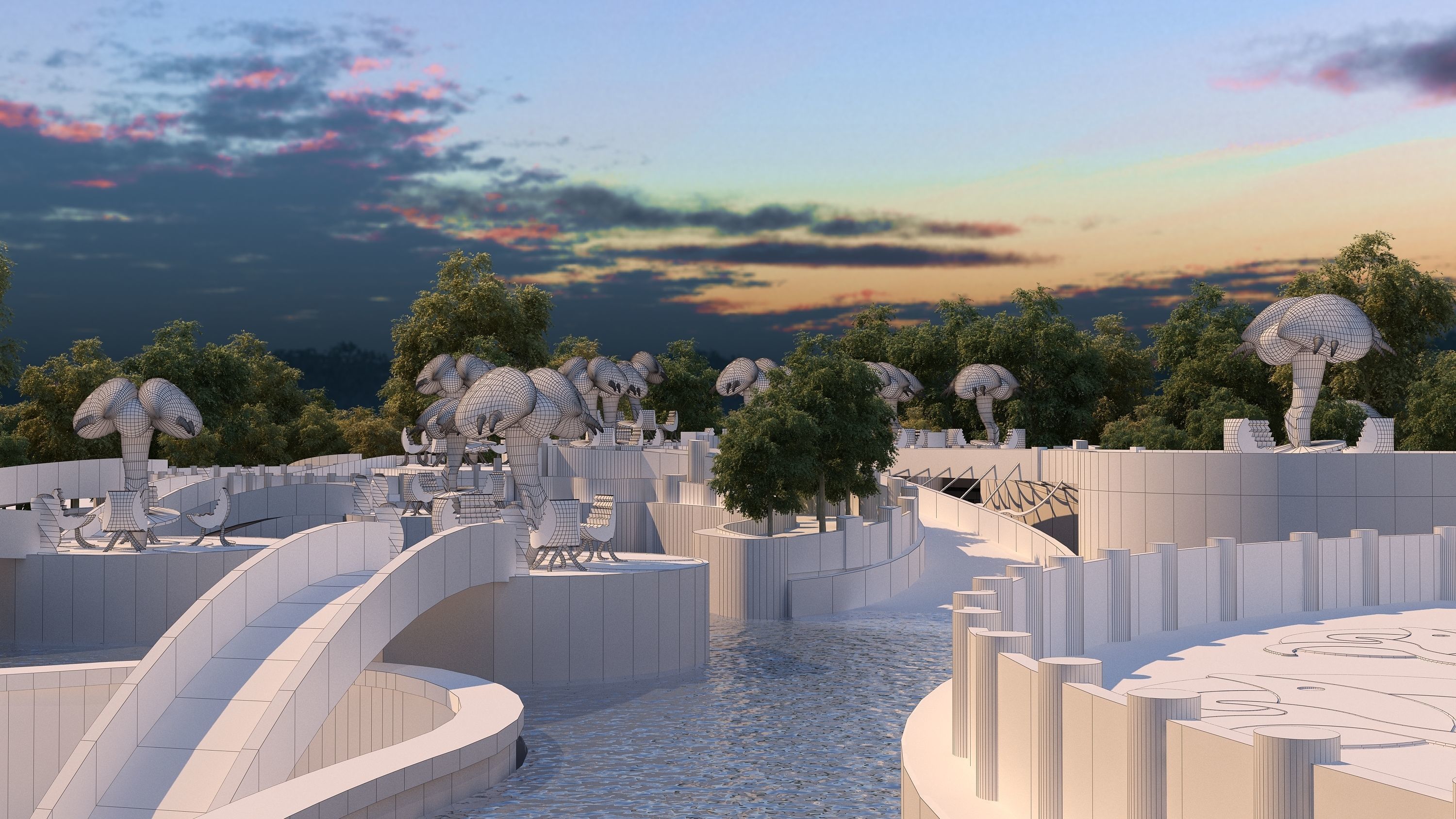 0029 - Creative Swimming Pool - 2D Plans - 3D Files 3D model | CGTrader