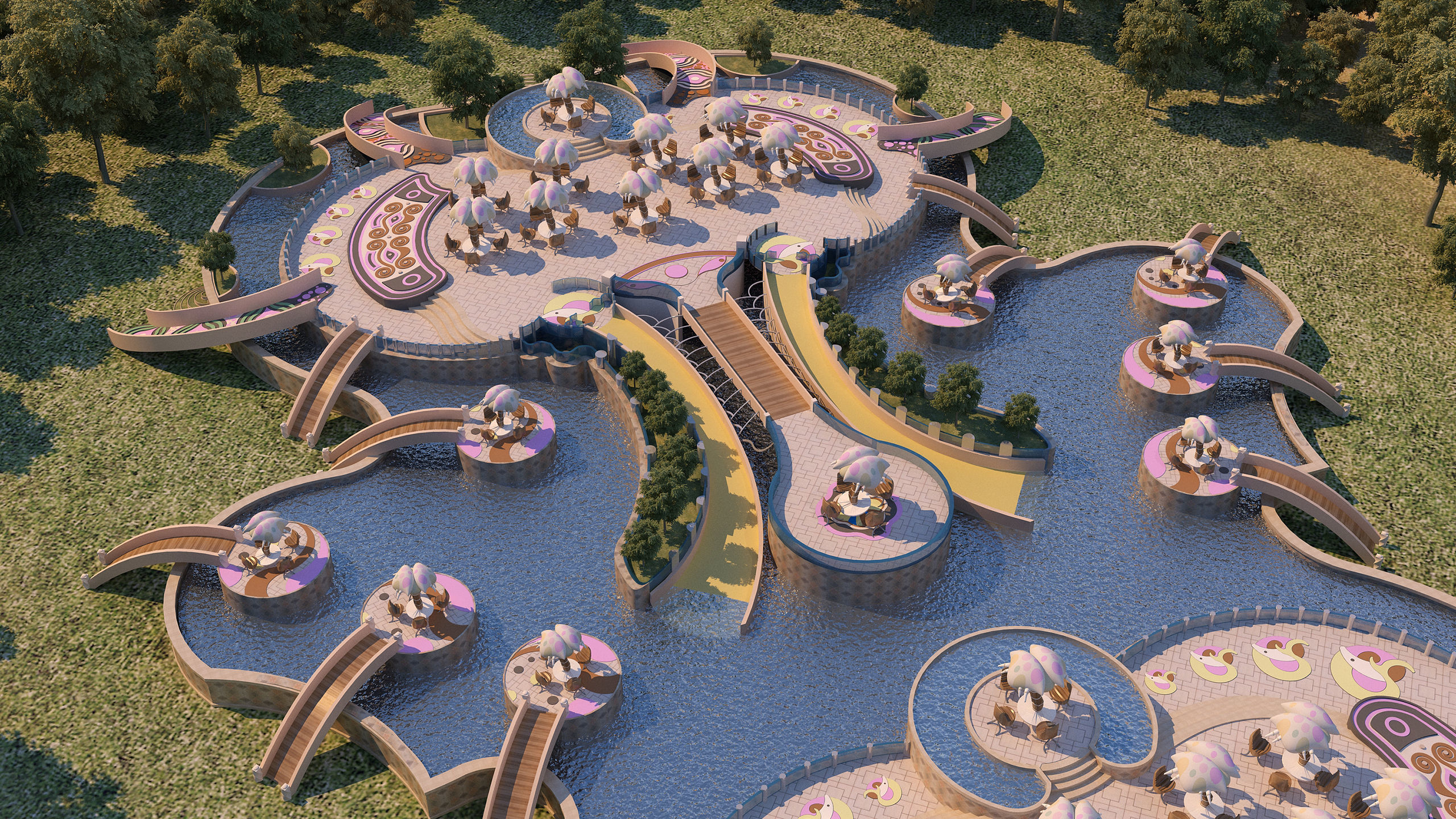 0029 - Creative Swimming Pool - 2D Plans - 3D Files 3D model | CGTrader