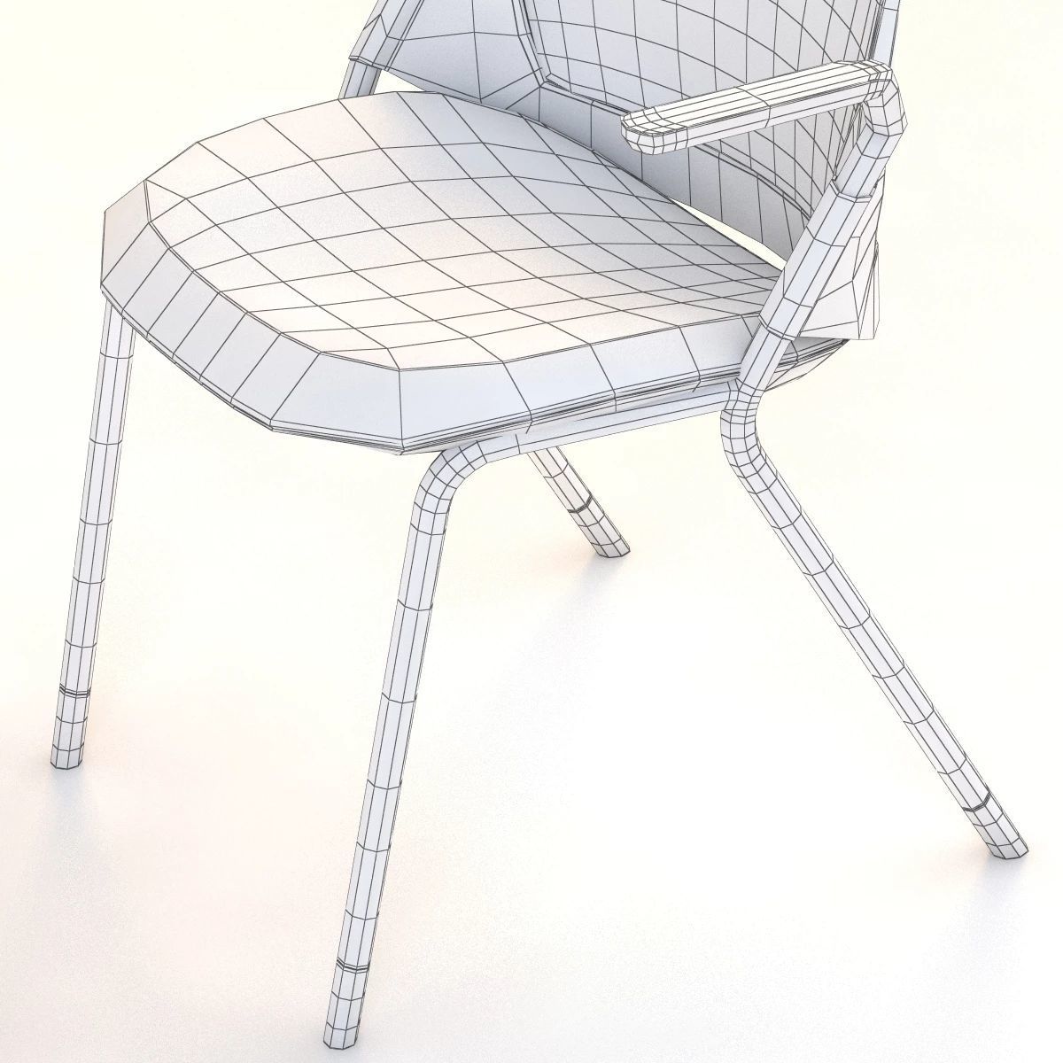Sayl Side Chair 4 Leg Base 3D model | CGTrader
